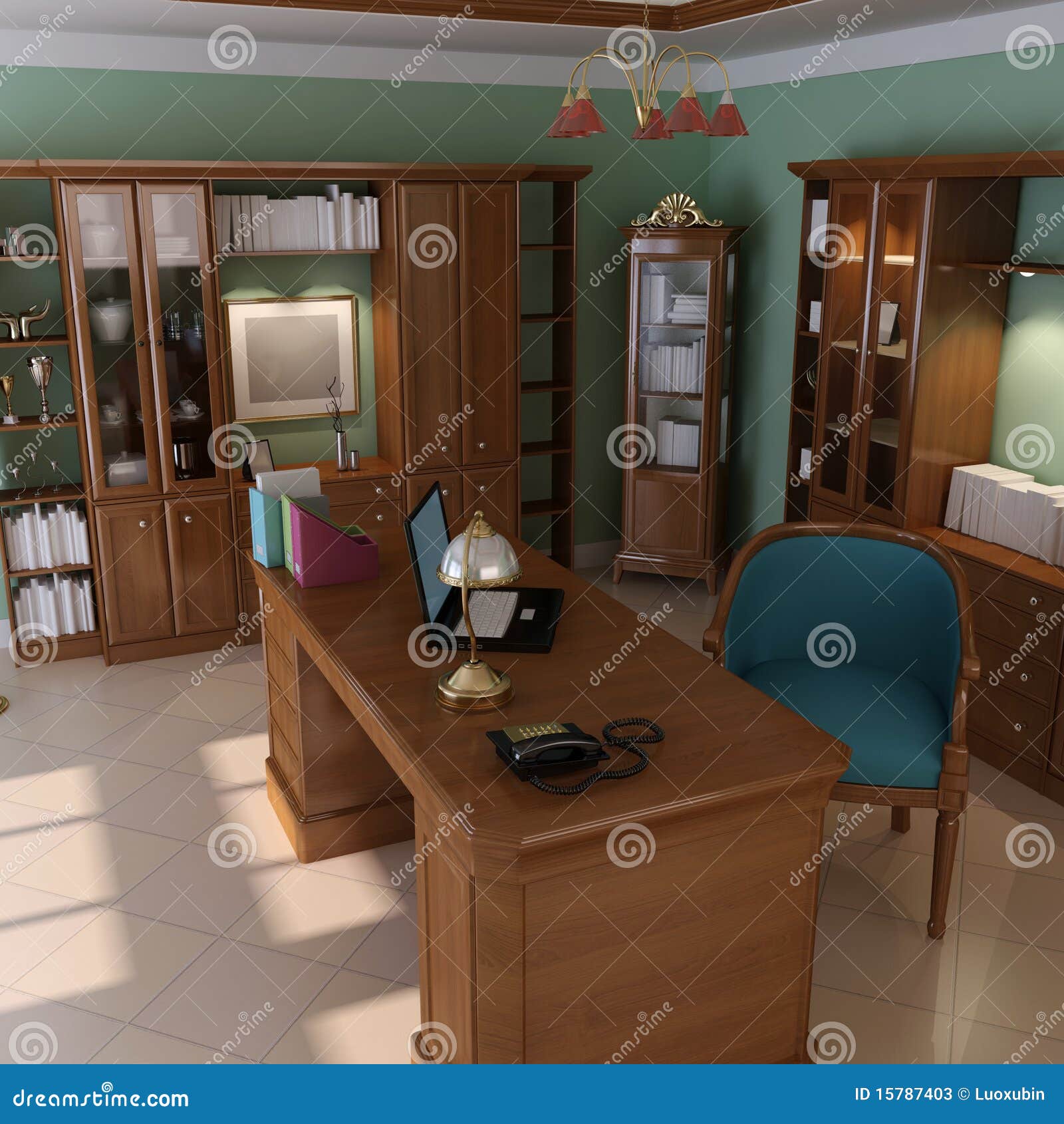 Luxury Classic Study Room Stock Photos - Image: 15787403