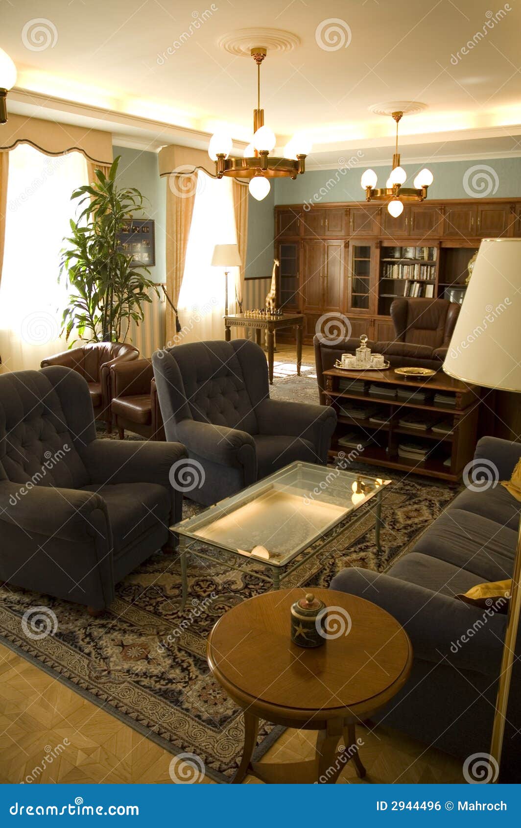 Luxury club room stock photo. Image of interior, encirclement - 2944496