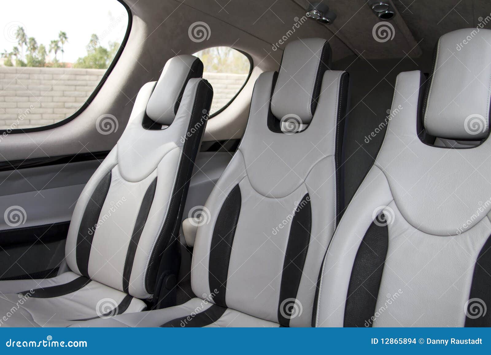 Luxury Commuter Jet Aircraft Cabin Seating Stock Photo - Image of ...