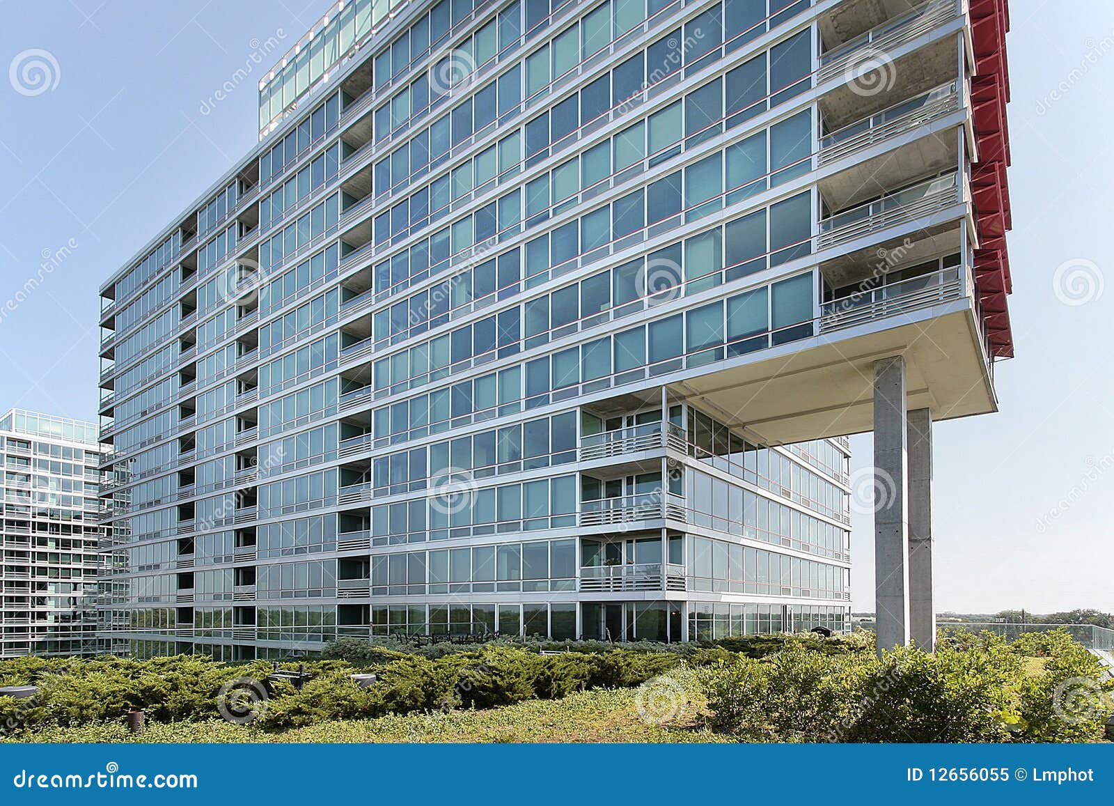 Luxury condominium complex stock image. Image of house - 12656055