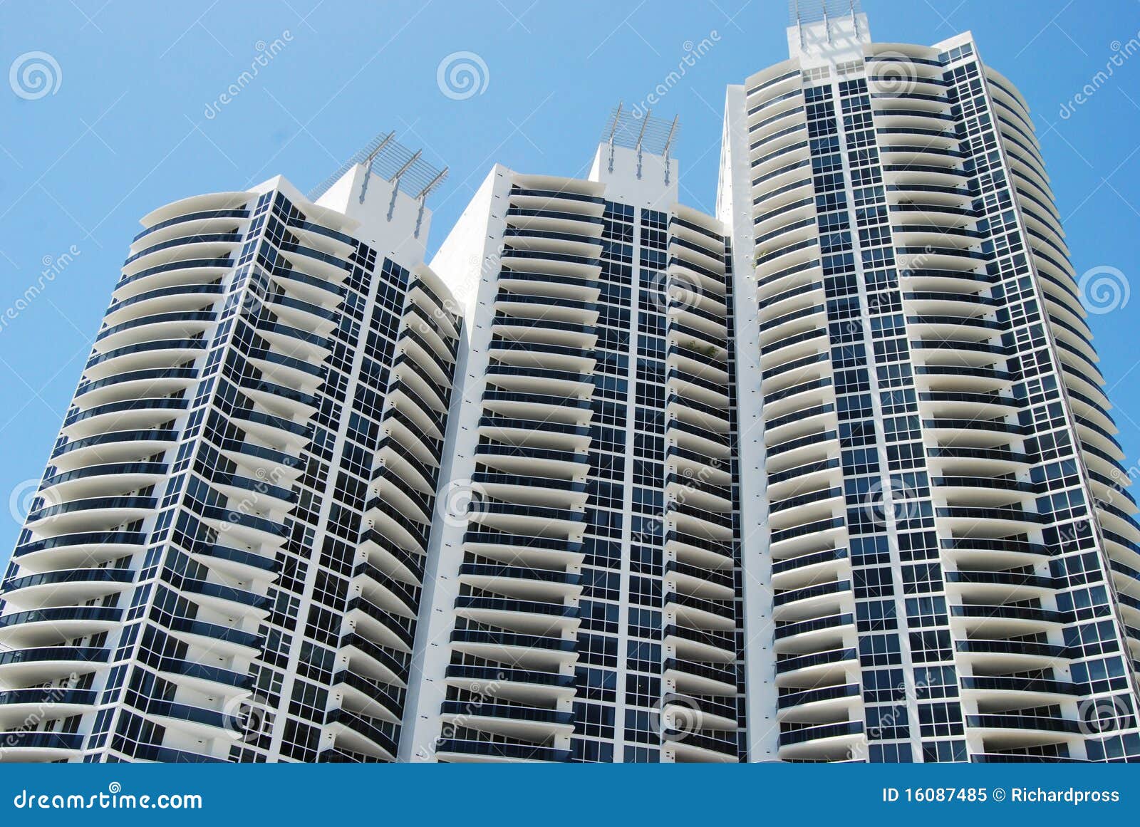 Luxury Condomminium Towers stock image. Image of residences - 16087485