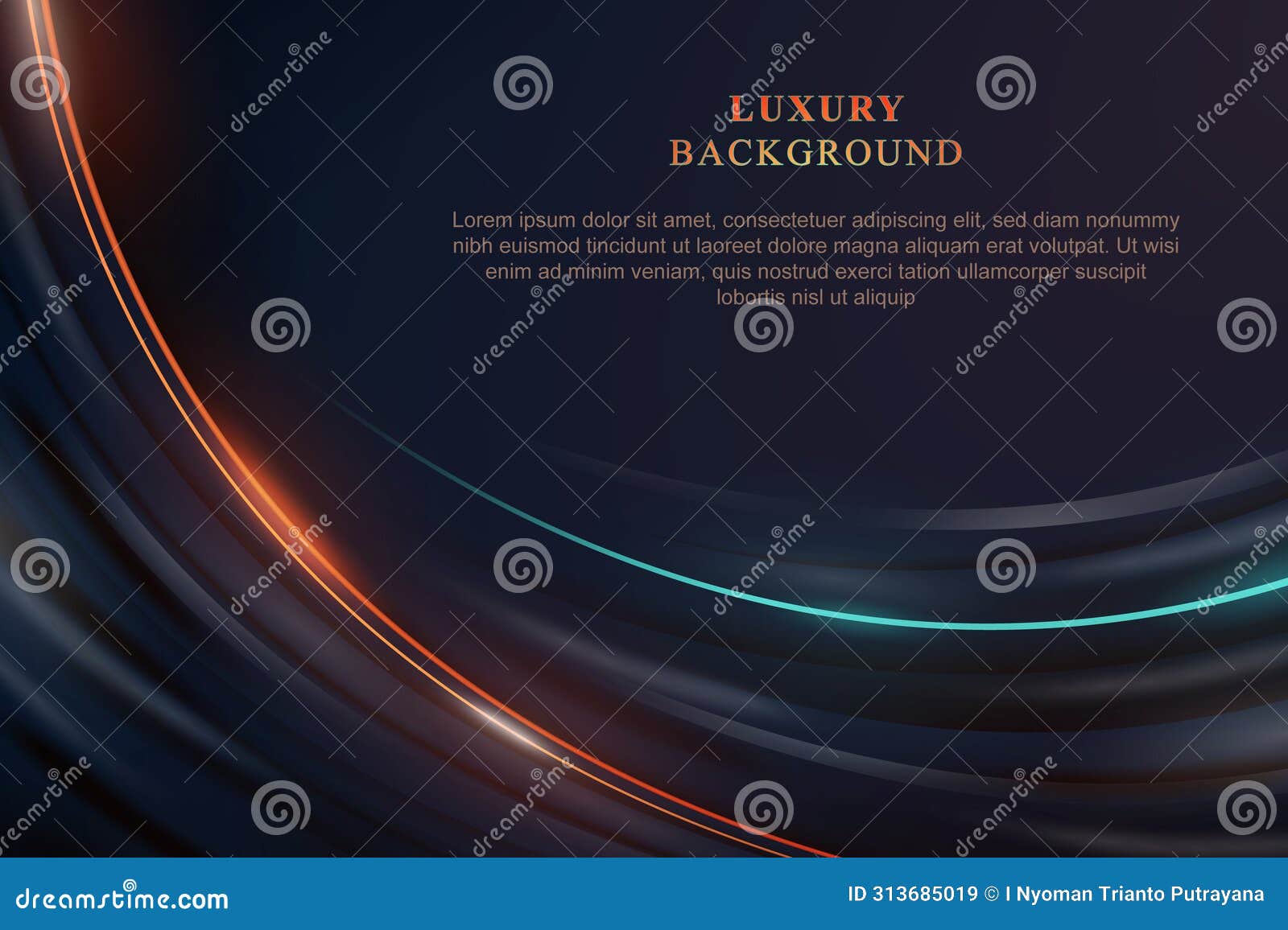 Luxury Curved Banner Background Stock Vector - Illustration of black ...