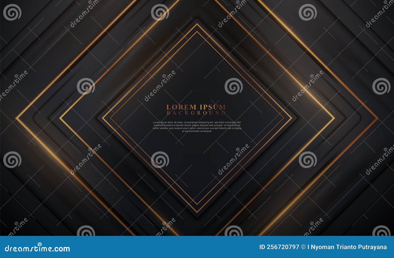 Luxury Dark and Golden Rectangles Background Stock Vector - Illustration of dark, graphic: 256720797
