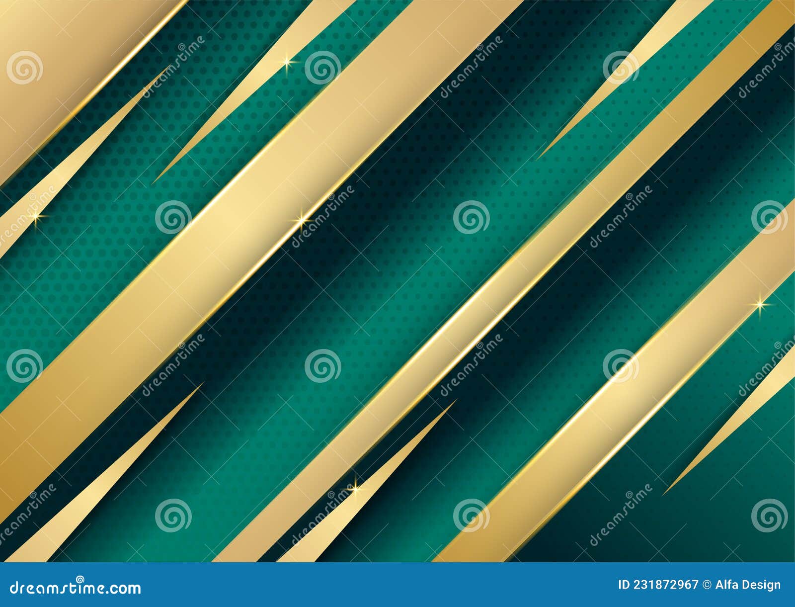 Luxury Dark Green and Gold Abstract Background Stock Illustration ...