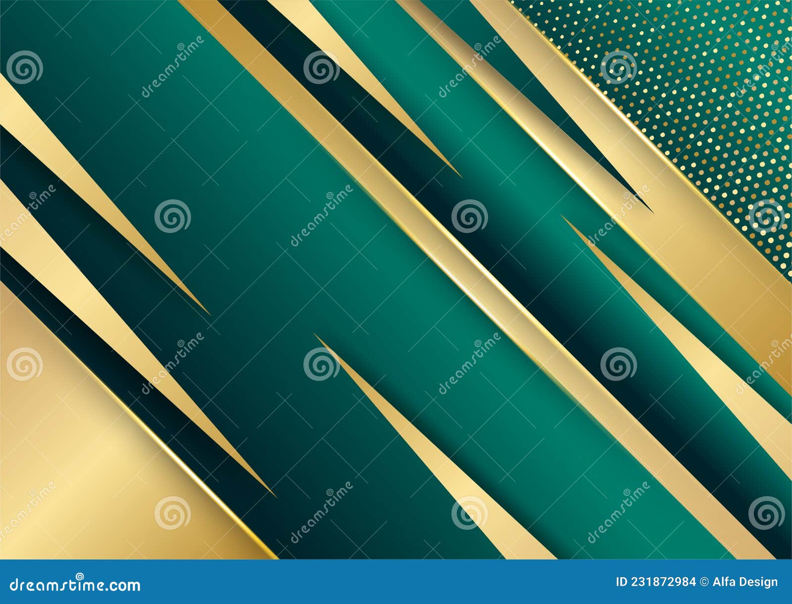 Luxury Dark Green and Gold Abstract Background Stock Illustration ...
