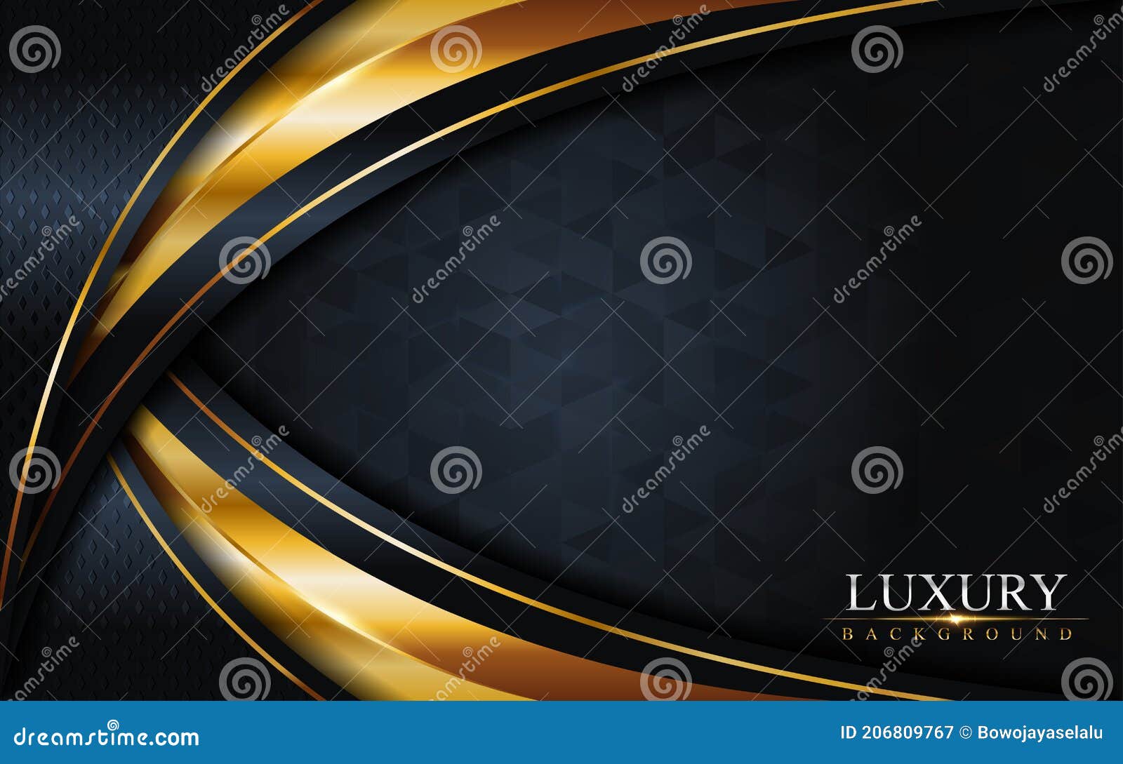 Luxury Dark Navy Combination with Golden Lines Background Design Stock ...