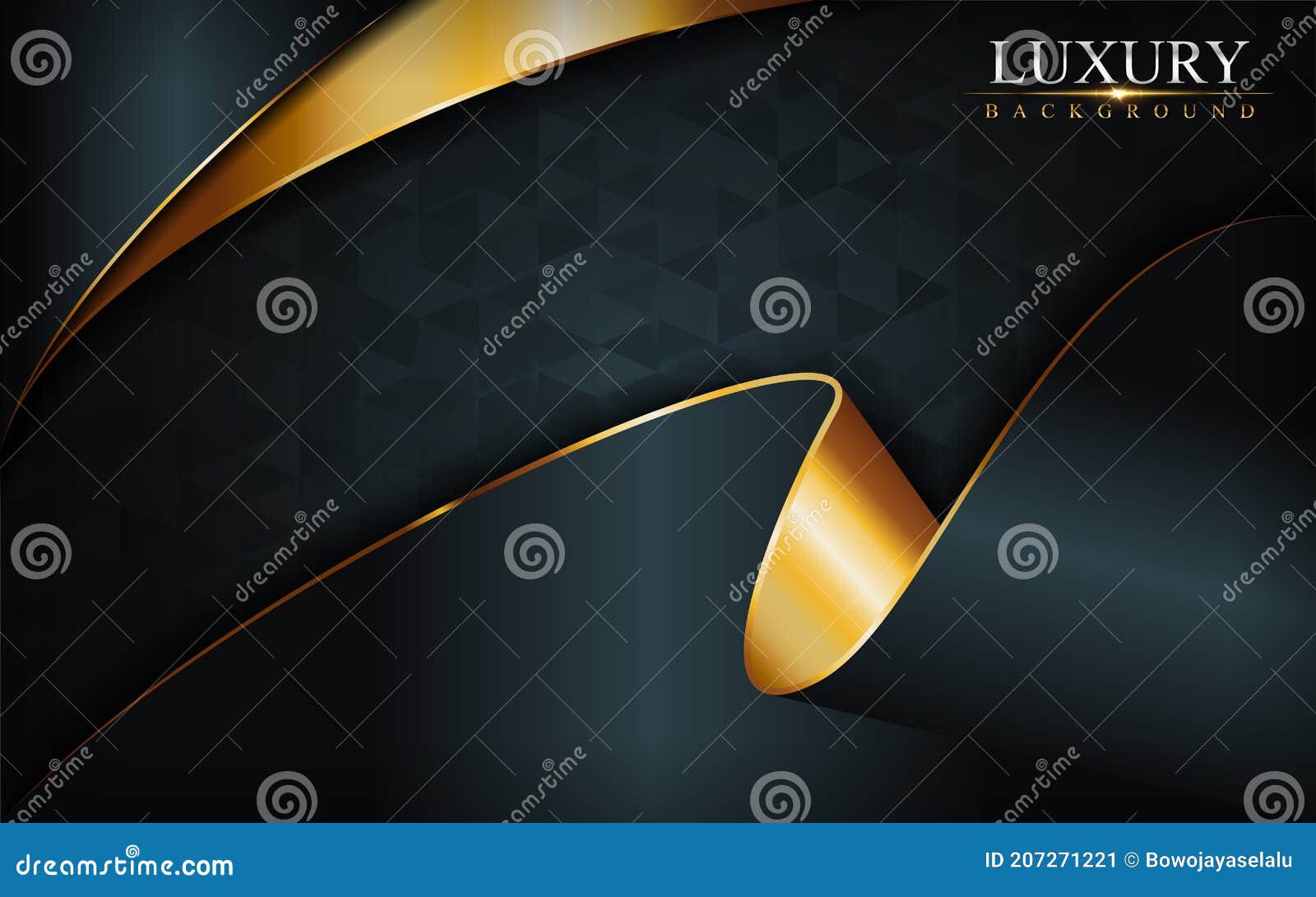 Luxury Dark Navy Combination with Golden Lines Background Design Stock ...