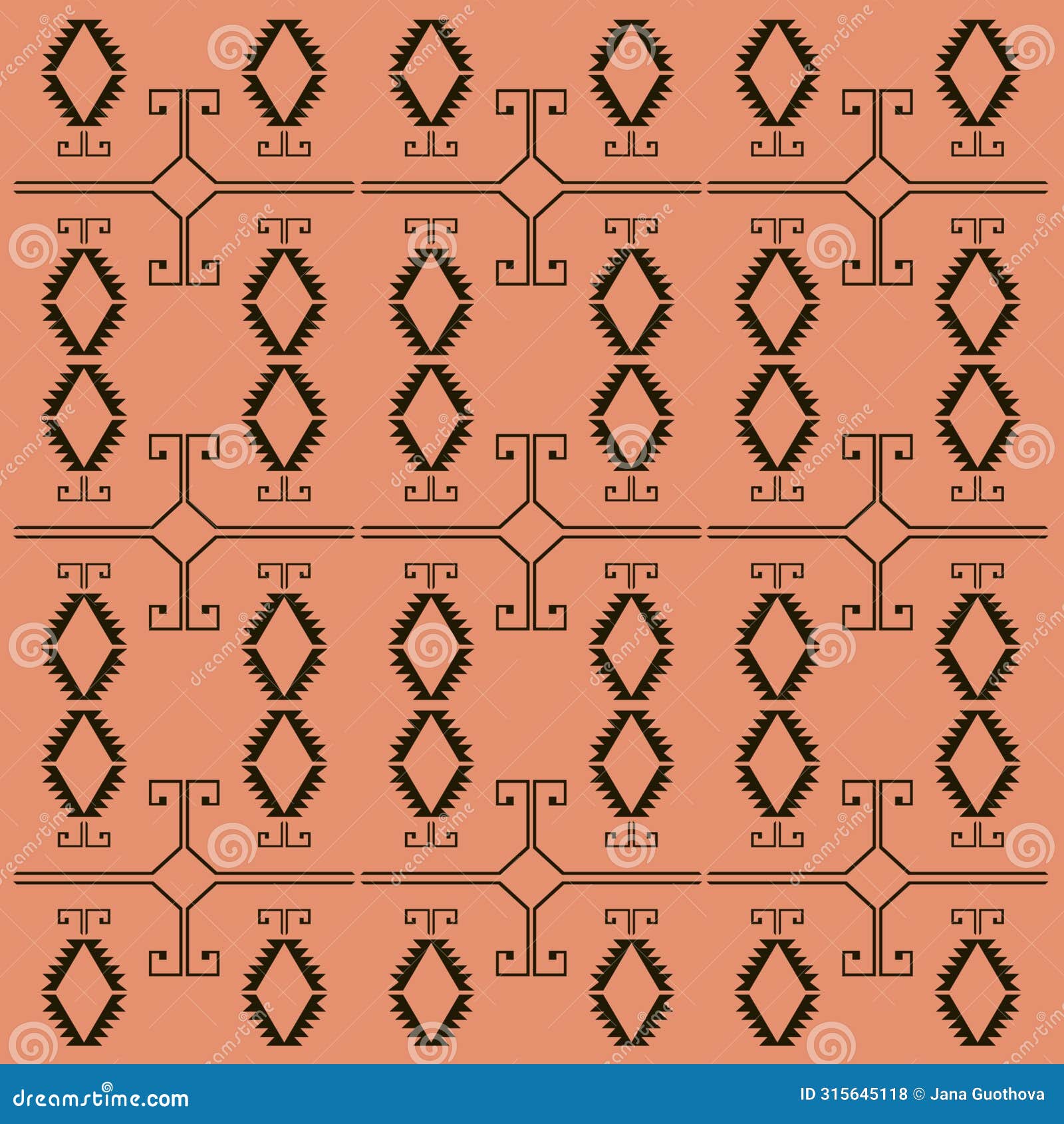 Ornaments Aztecs On White Pattern Texture Vector Illustration ...