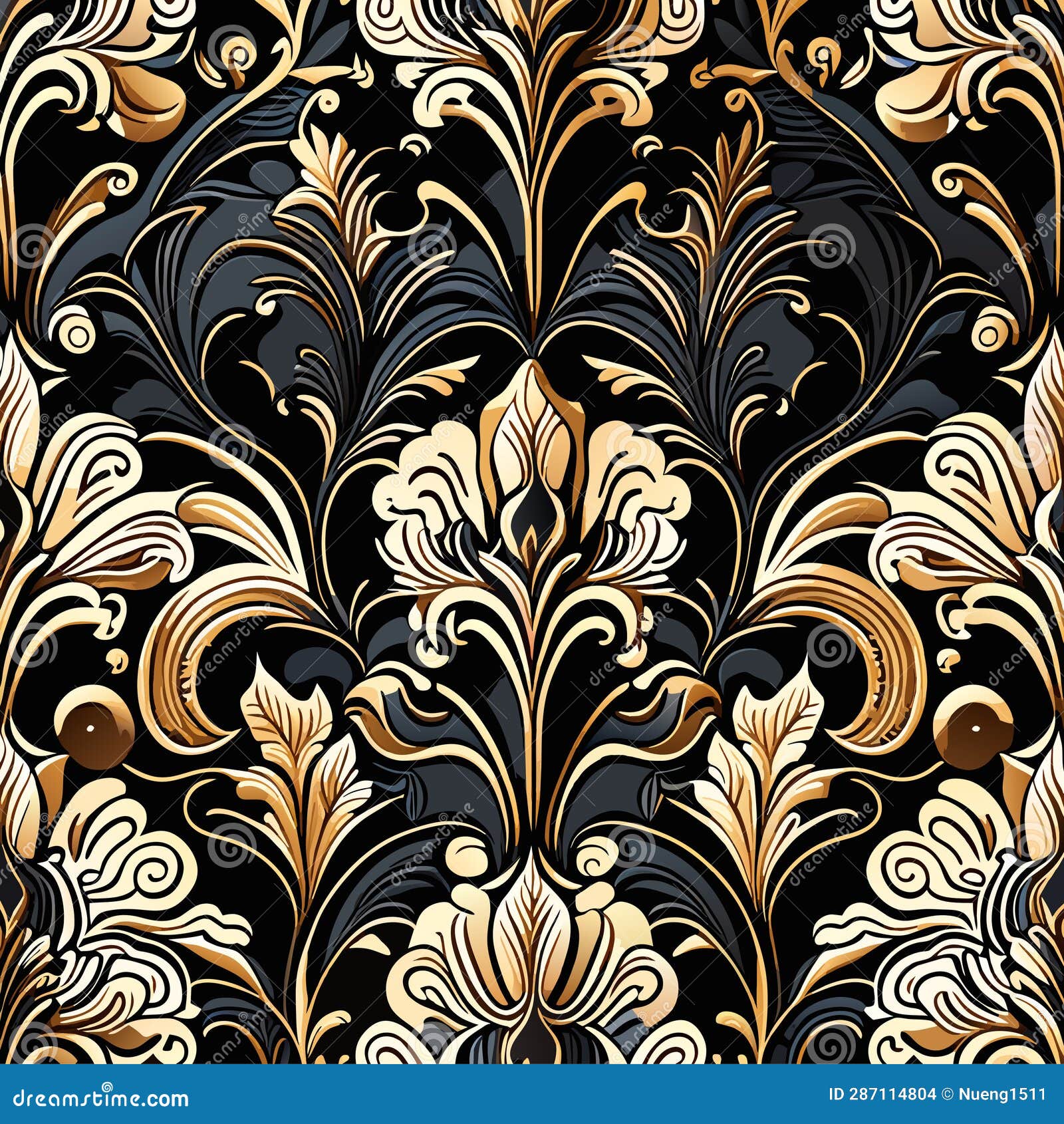 Luxury Design Pattern Seamless Illustration Background_58 Stock ...