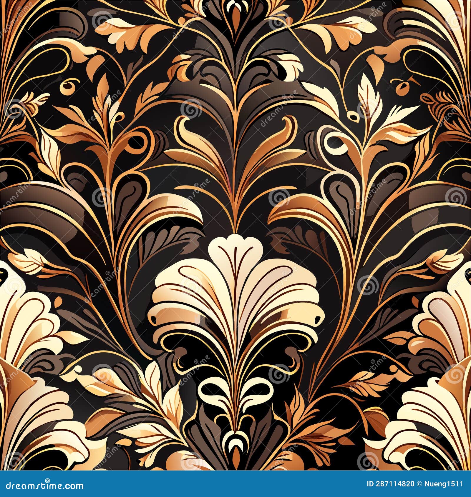 Luxury Design Pattern Seamless Illustration Background_60 Stock ...