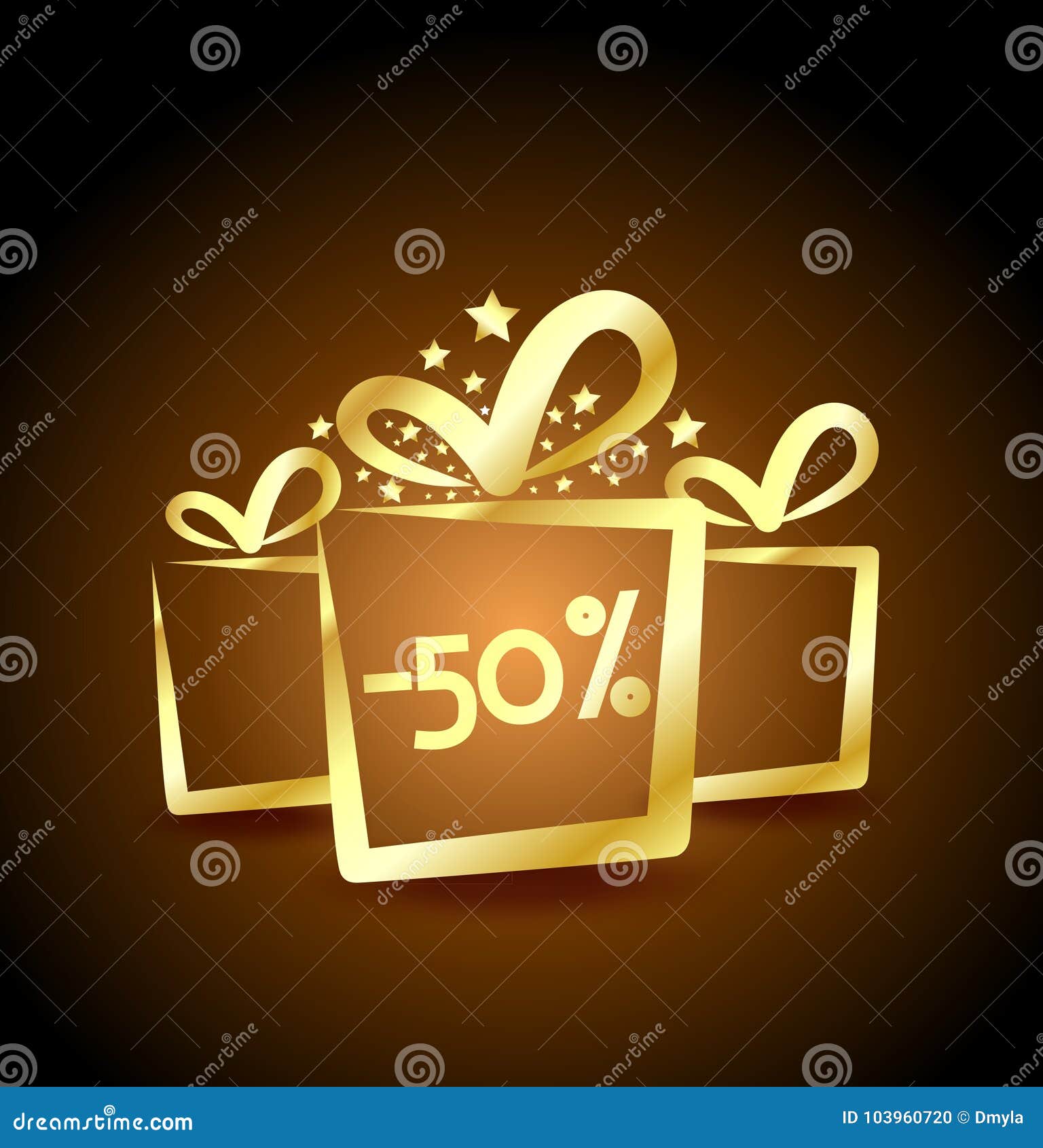 Luxury discount card stock illustration. Illustration of gift - 103960720