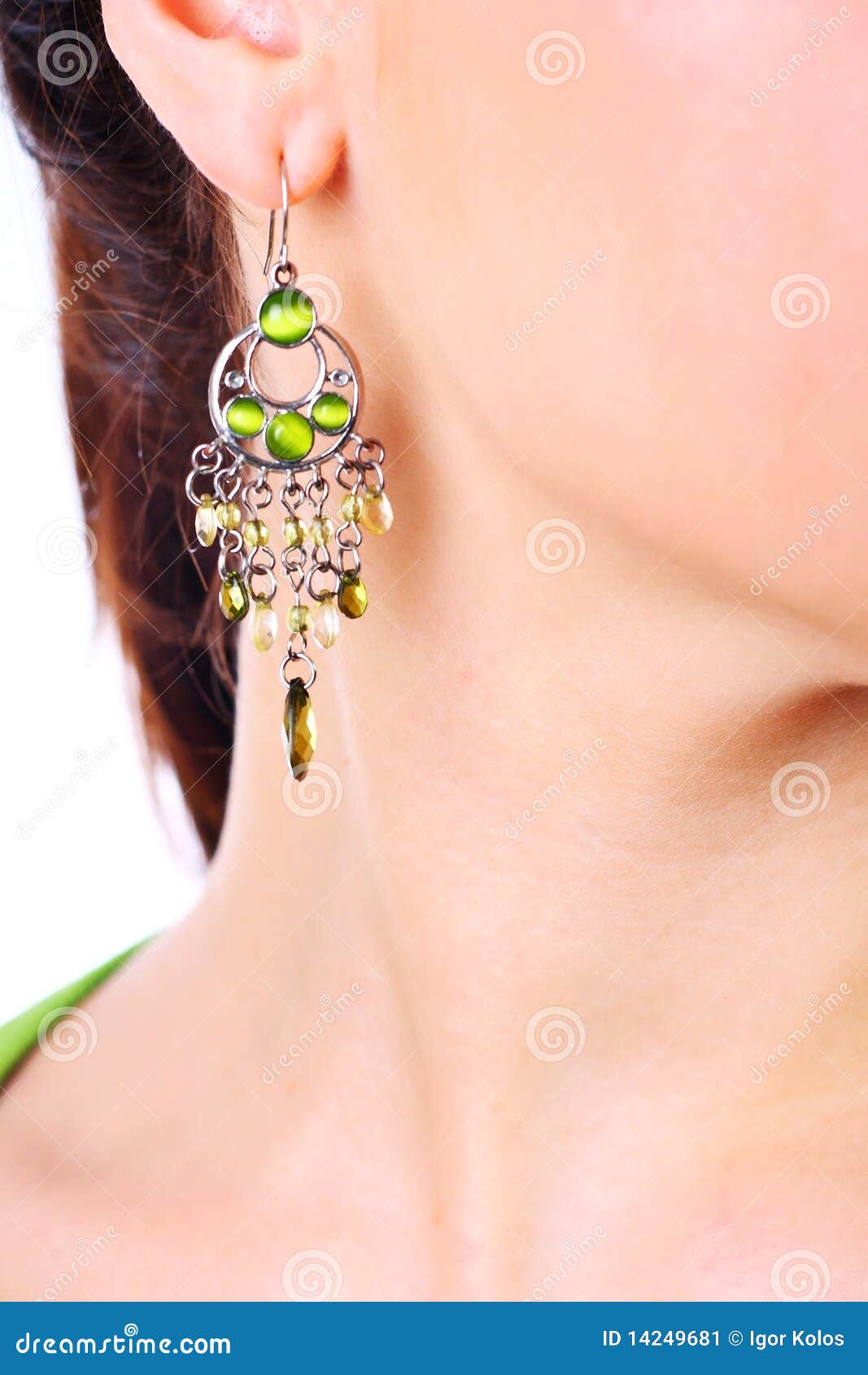 Luxury Earring in Young Girl Ear Stock Image - Image of beauty ...