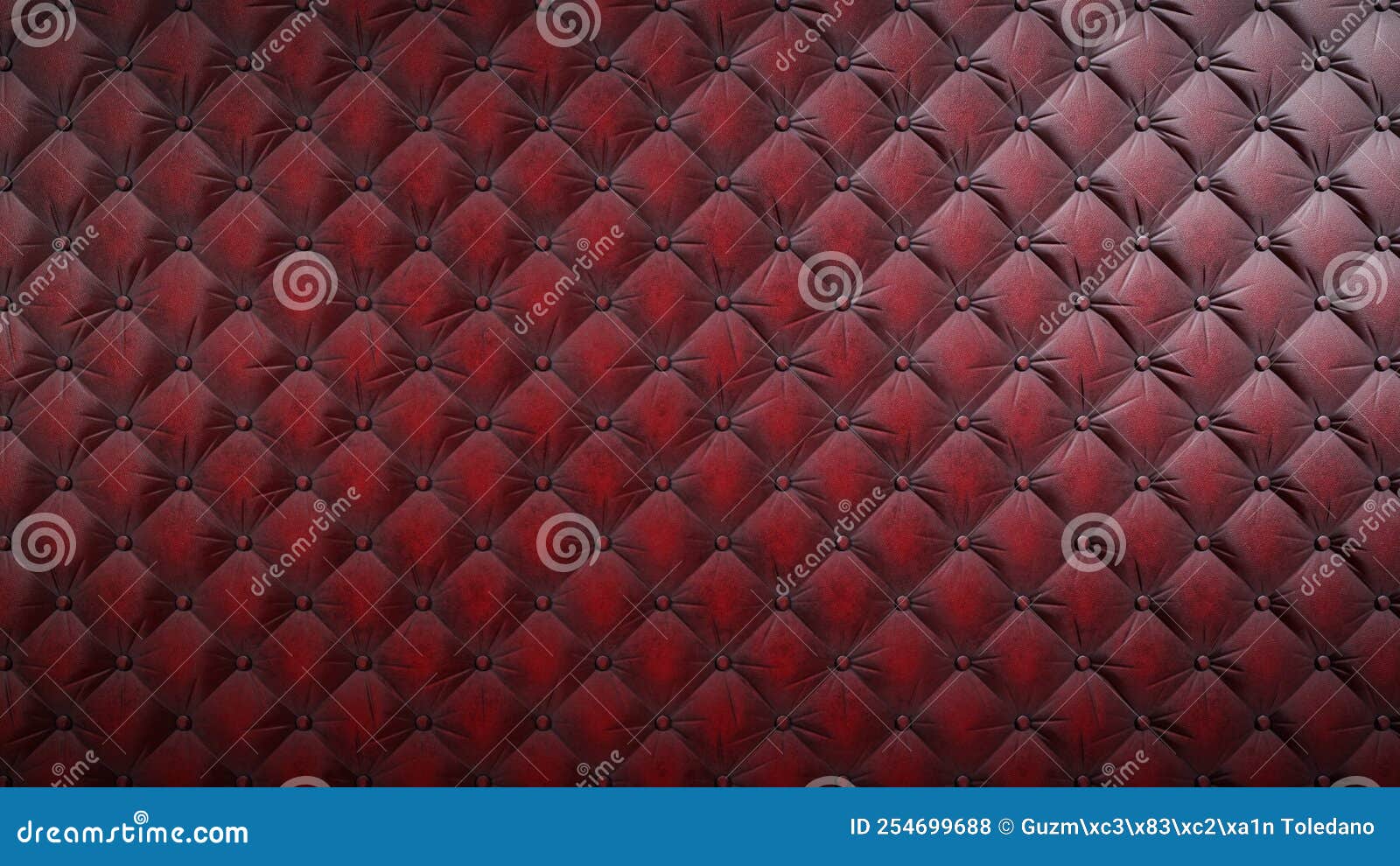 Luxury Elegant Dark Red Leather Texture with Buttons for Pattern and ...