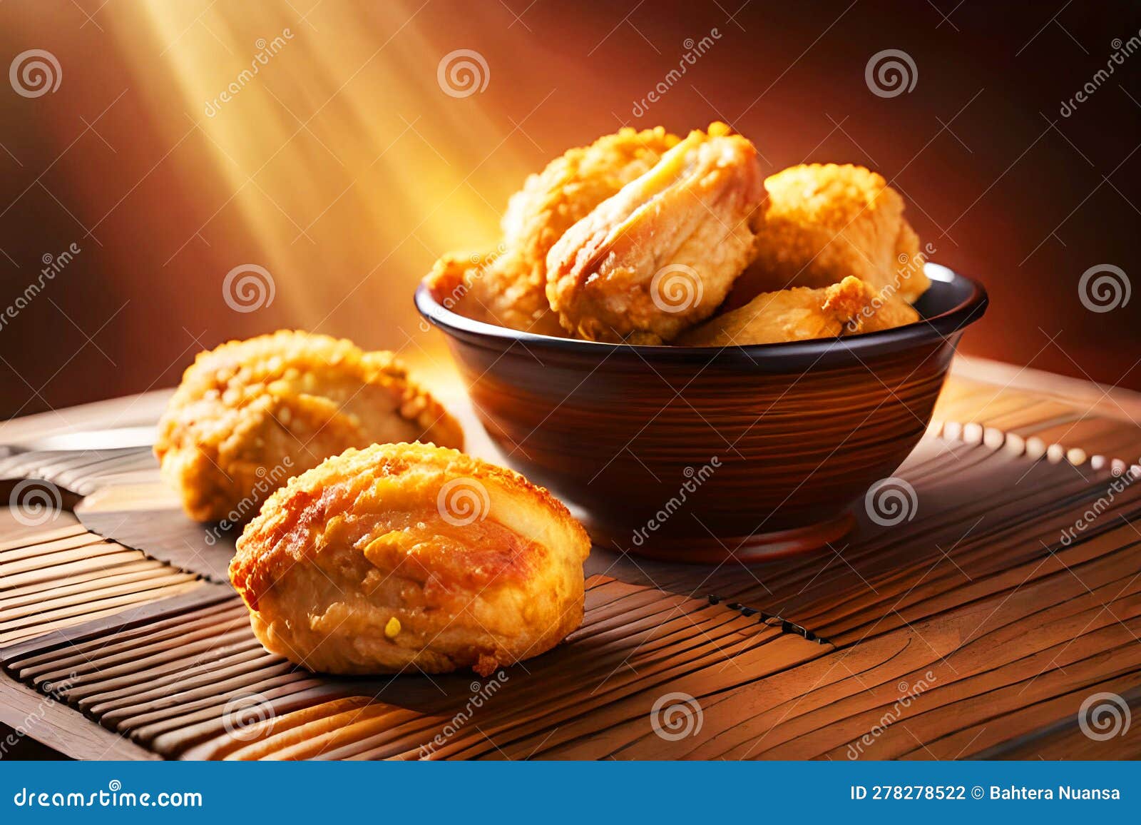 Luxury Elegant Fried Chicken Stock Illustration - Illustration of ...