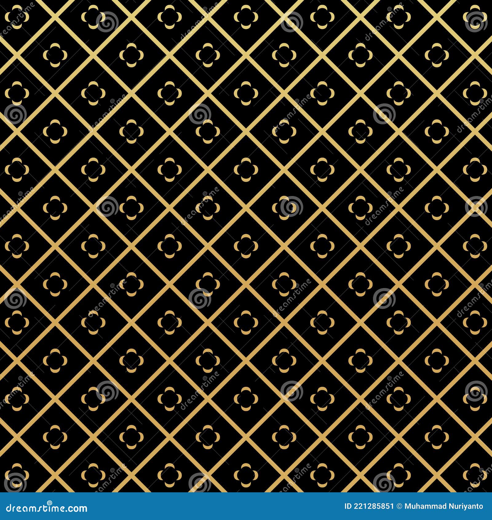 Luxury Elegant Gold Pattern on Black Background Stock Vector ...