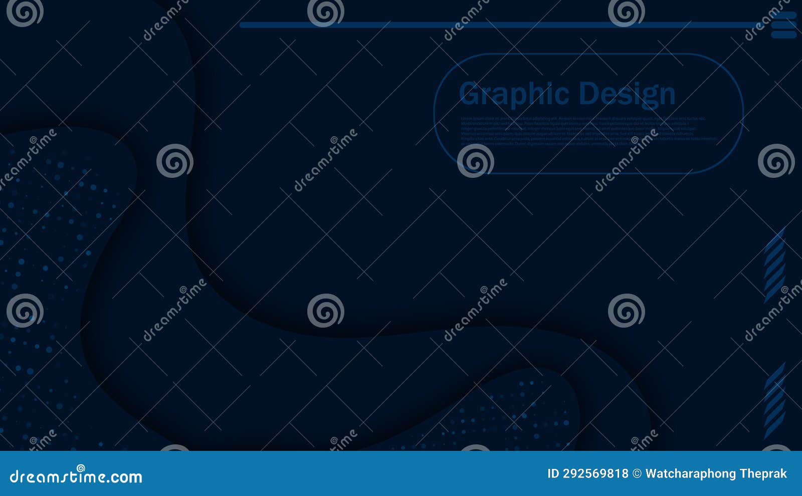 Luxury Element Cover, Futuristic Blue and Dots Background, Web Banner ...