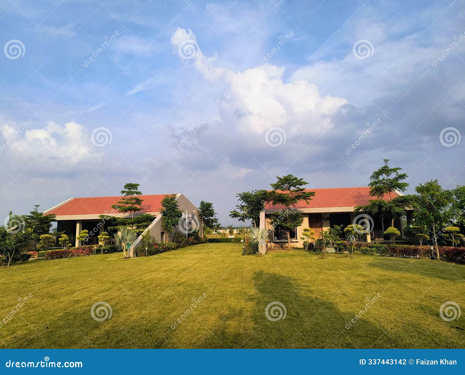 Luxury Estate house stock photo. Image of landscape - 337443142