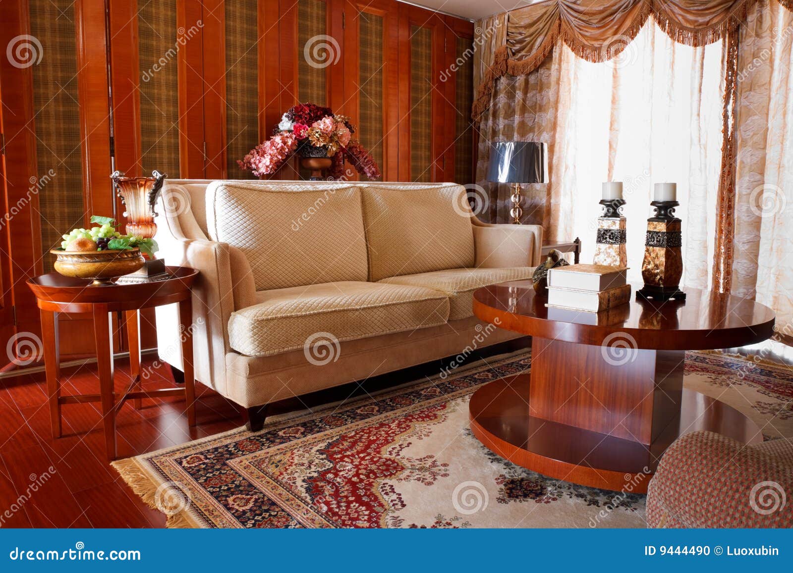 The Luxury Expensive Livingroom Interior Stock Photo - Image of book ...