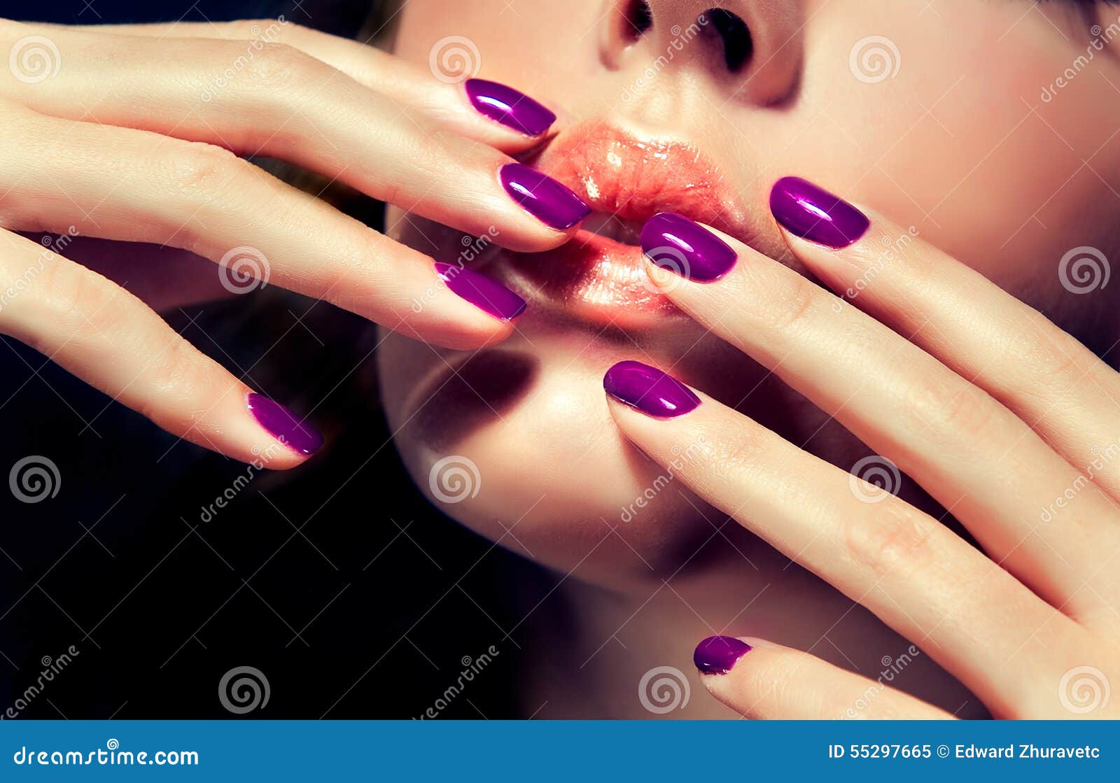 Luxury Fashion Style Stock Image Image Of Manicure Makeup 55297665