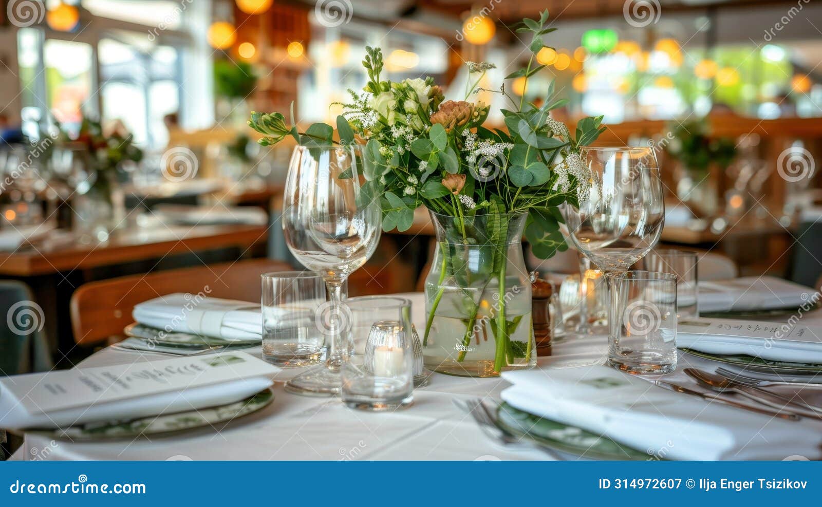 Luxury Fine Dining Table Setting Wedding Romantic Event Invitation Card ...