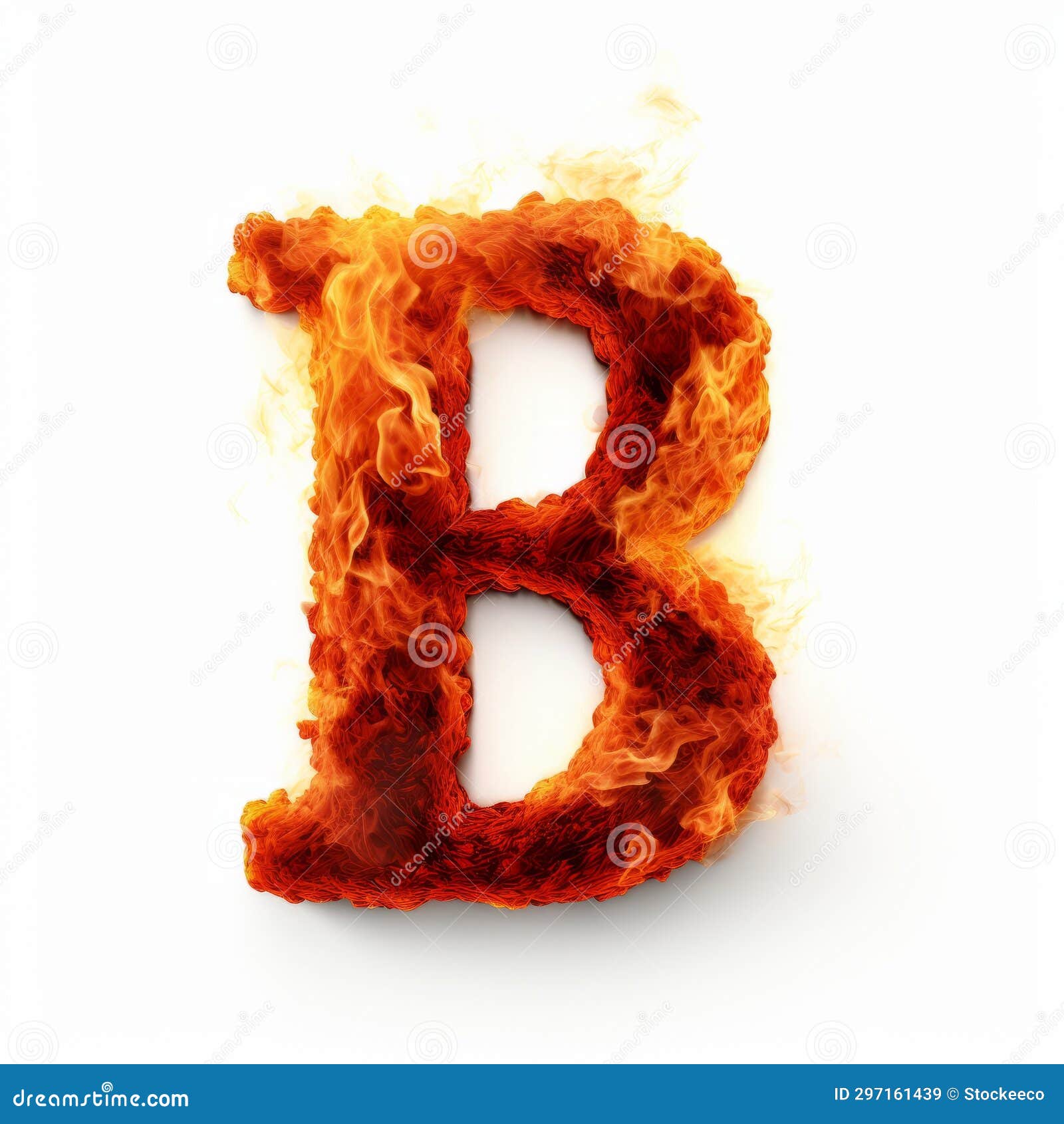 Luxury Fire Text Effect: the Burning Letter B with Explosive ...