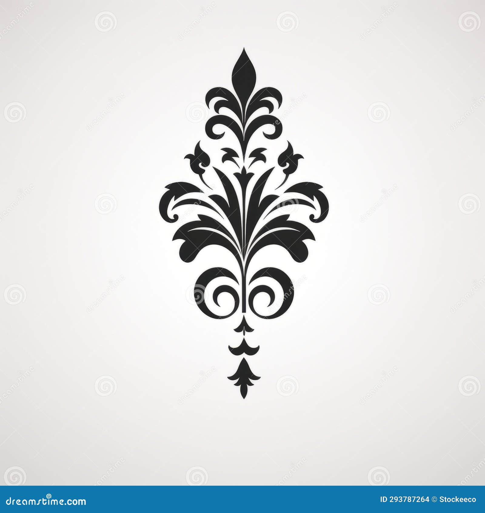 Luxury Floral Vector Design for Personal Iconography Stock Illustration ...