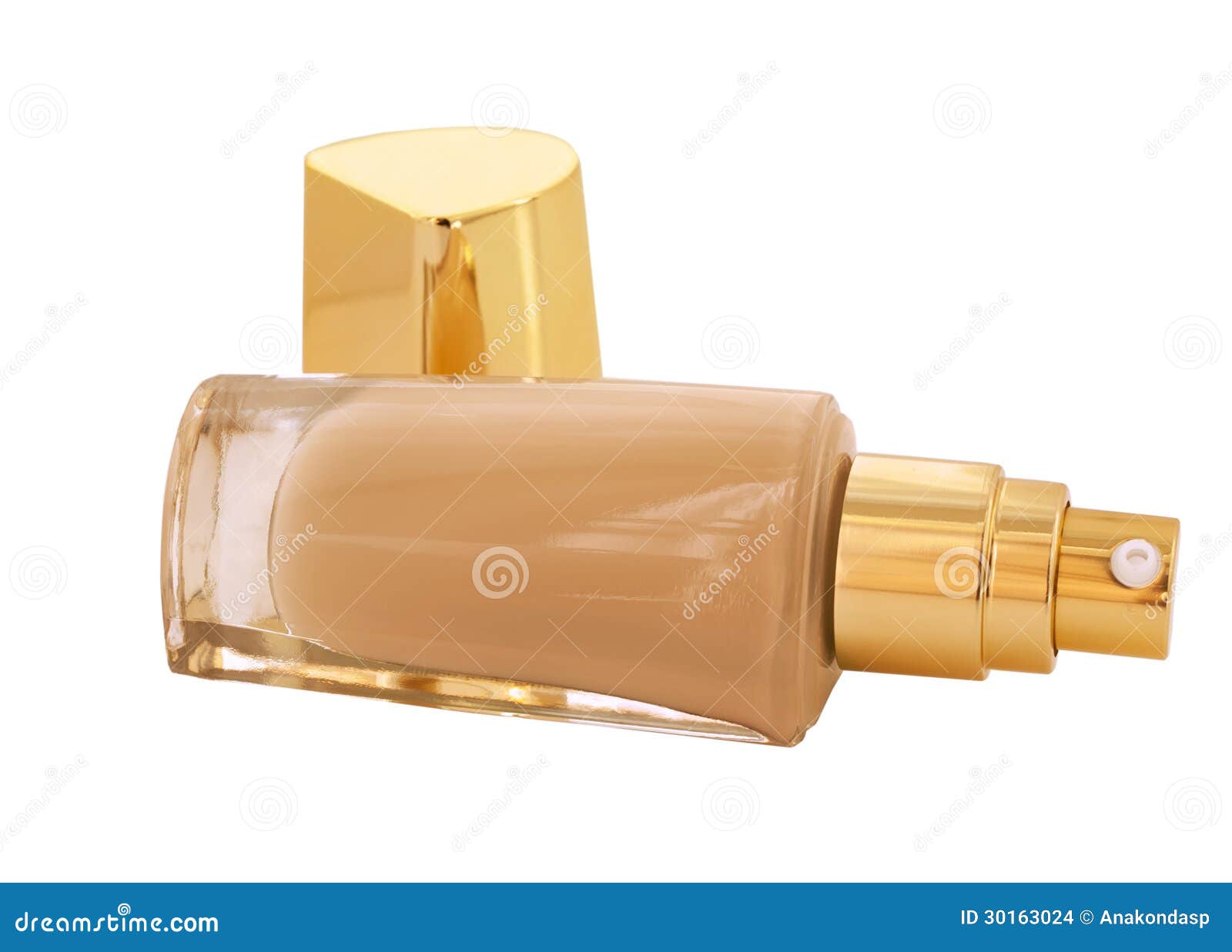 Luxury Foundation Isolated on White Stock Photo - Image of container ...