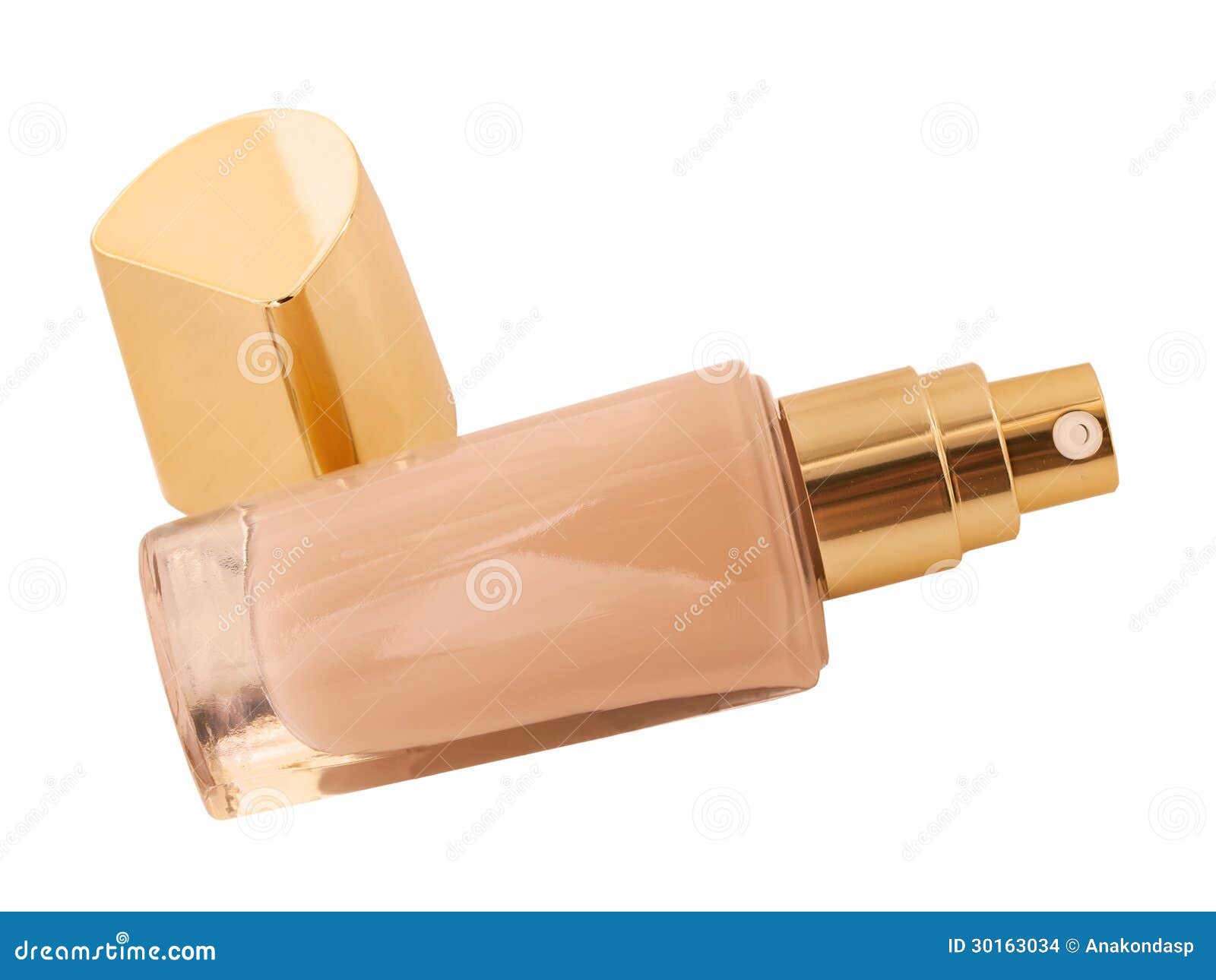 Luxury Foundation Isolated on White Stock Photo - Image of light ...