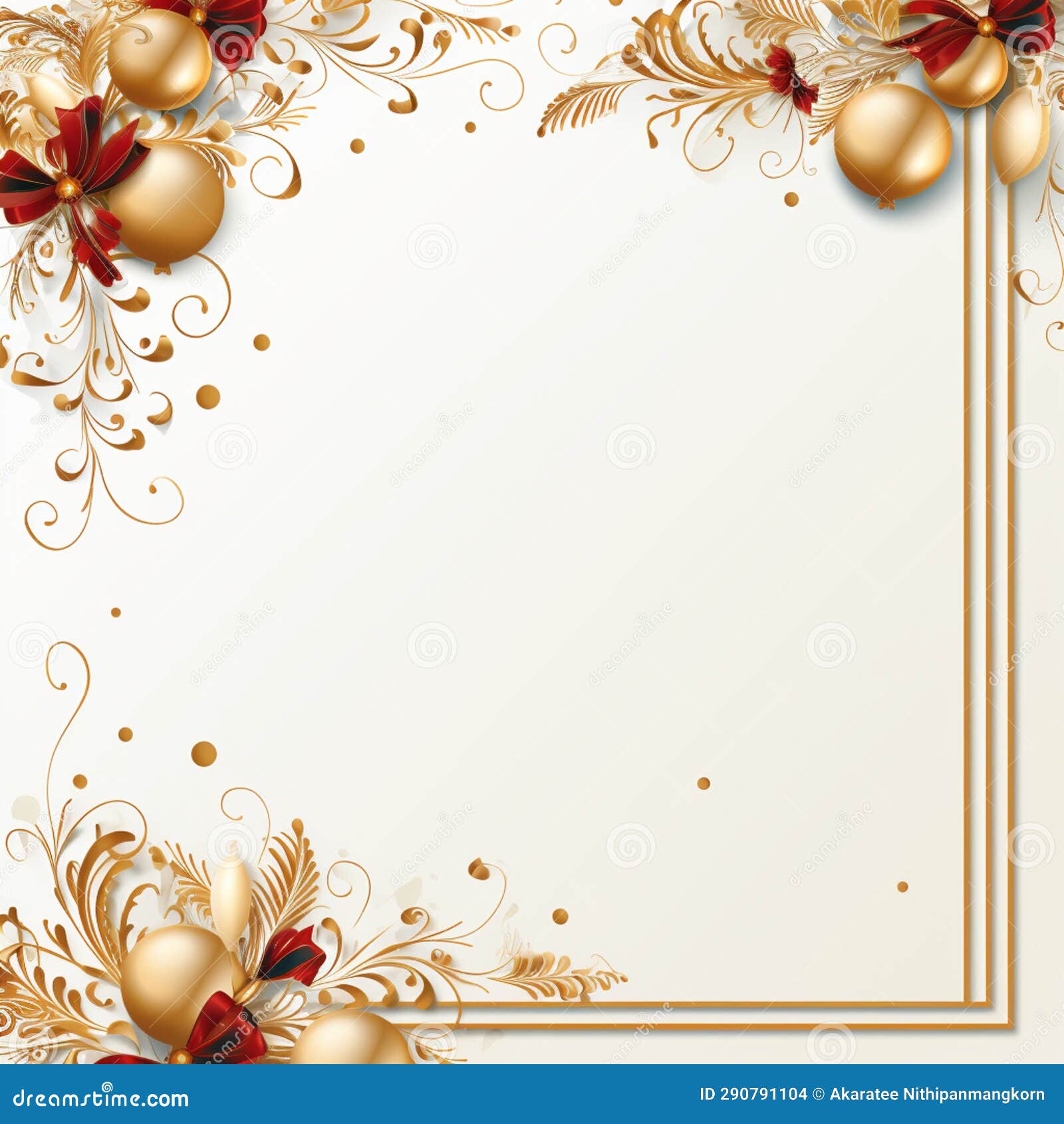 Luxury Frame Premium Party Invitation Card Design, Copy Space for Text ...