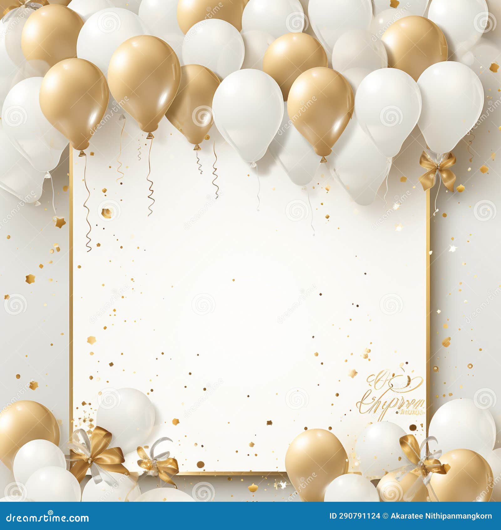 Luxury Frame Premium Party Invitation Card Design, Copy Space for Text ...