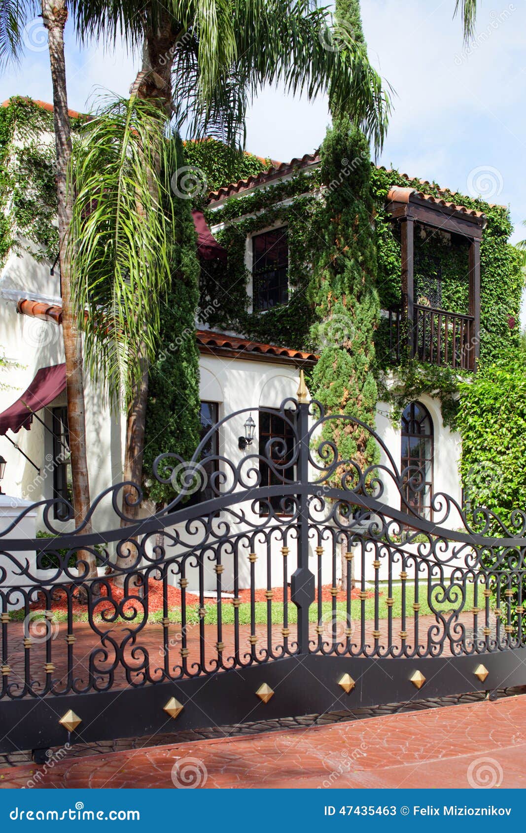 Luxury gated house stock image. Image of house, exterior - 47435463