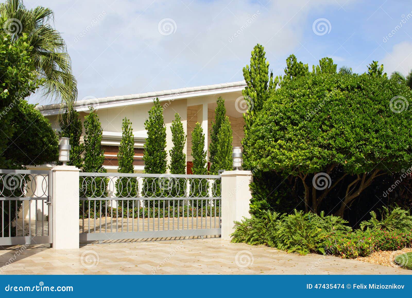 Luxury gated house stock photo. Image of luxury, estate - 47435474
