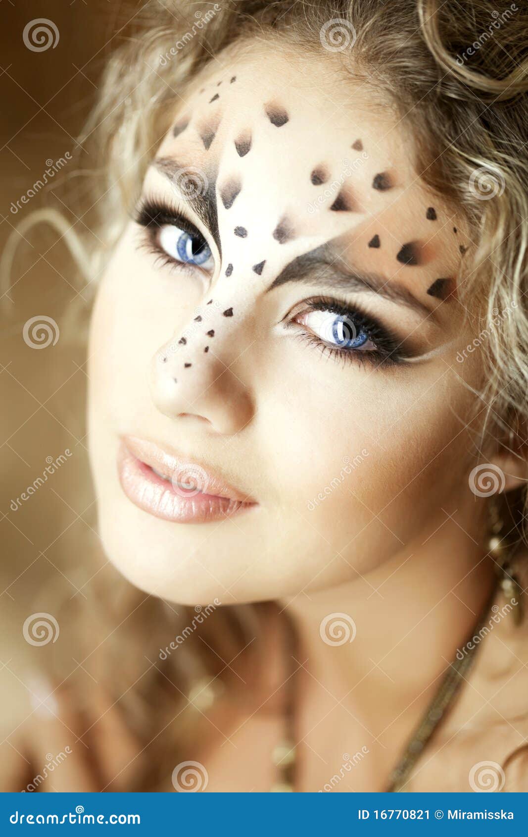 Luxury Girl With Sly Look In Grey Background Royalty-Free Stock ...