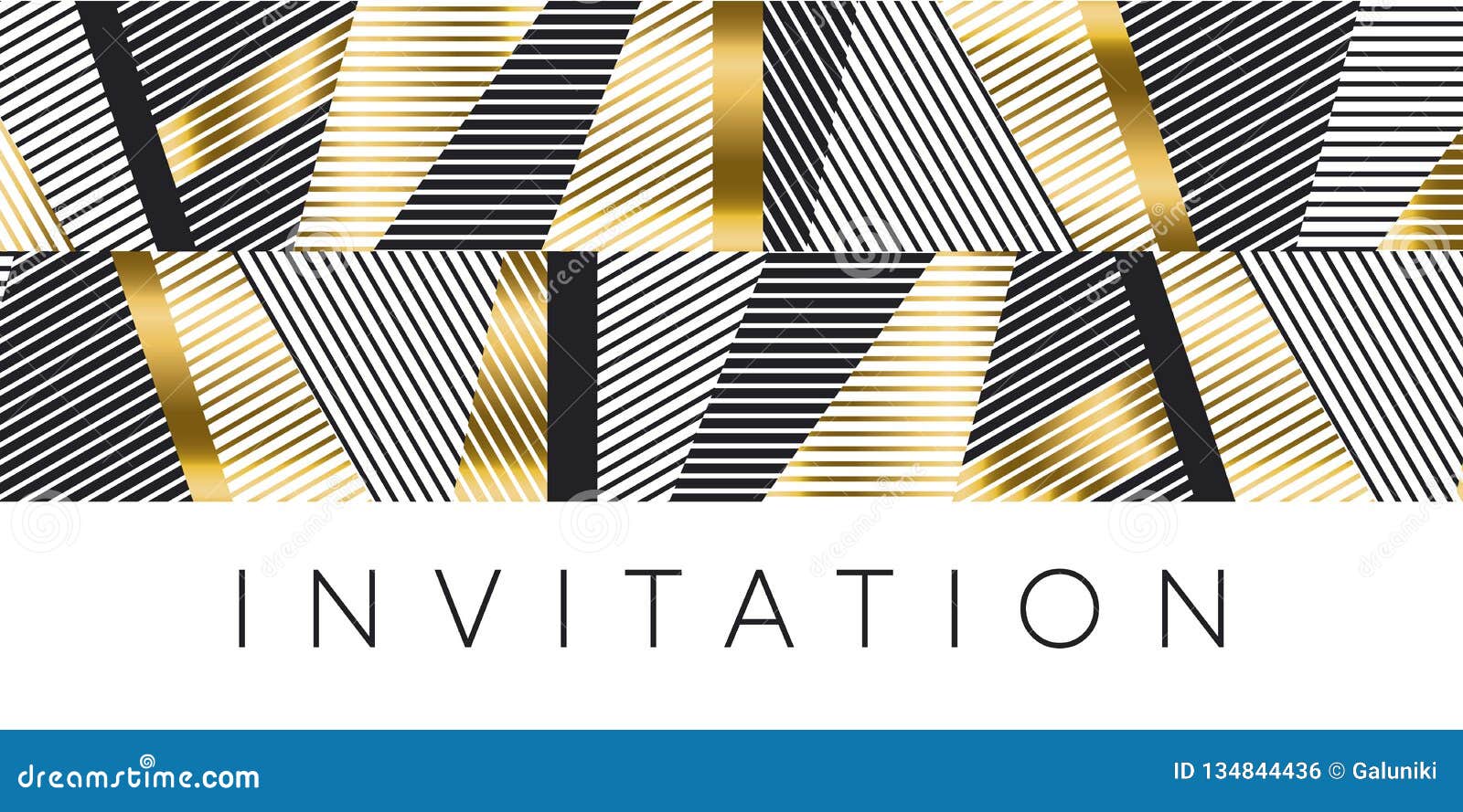 Luxury Gold and Black Stripes Pattern for Header Stock Vector ...