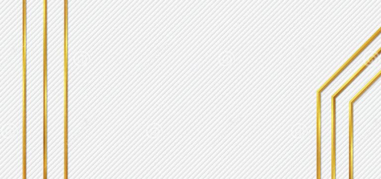 Luxury Gold Line Design Abstract White Pattern Background Stock Vector ...