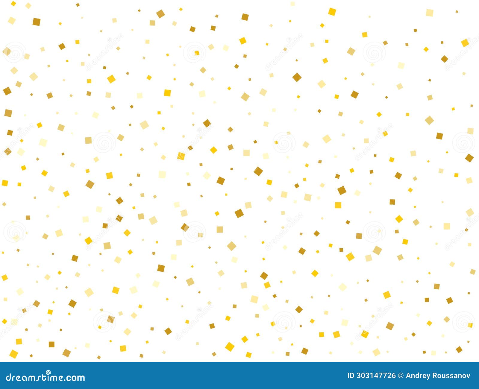 Luxury Gold Square Confetti. Vector Illustration Stock Vector ...