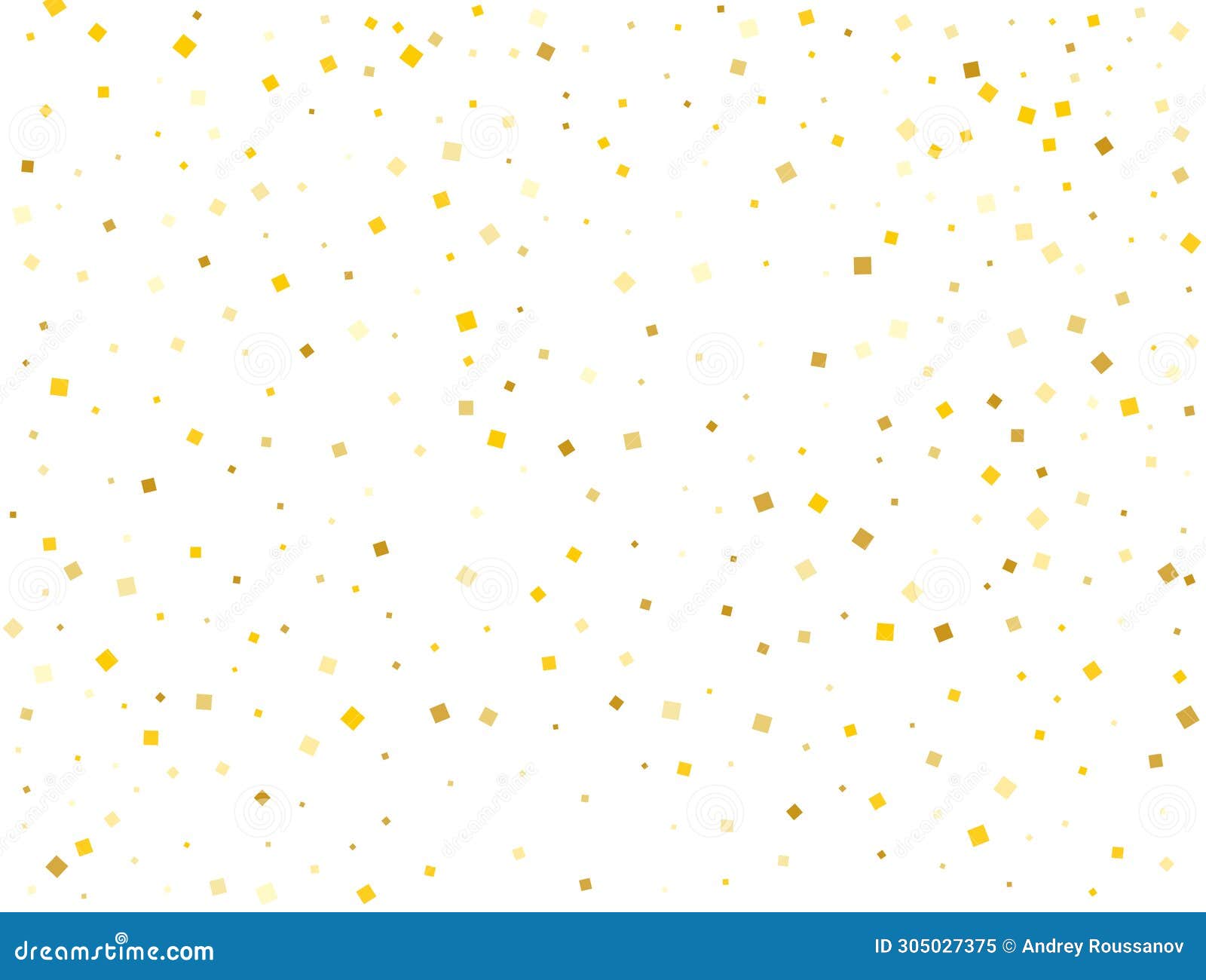 Luxury Gold Square Confetti. Vector Illustration Stock Illustration ...