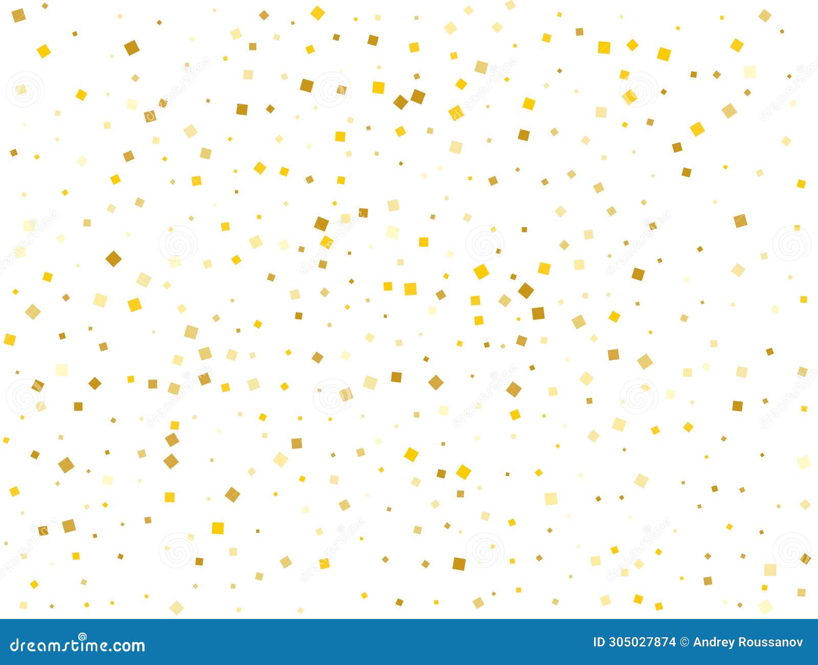 Luxury Gold Square Confetti. Vector Illustration Stock Vector ...