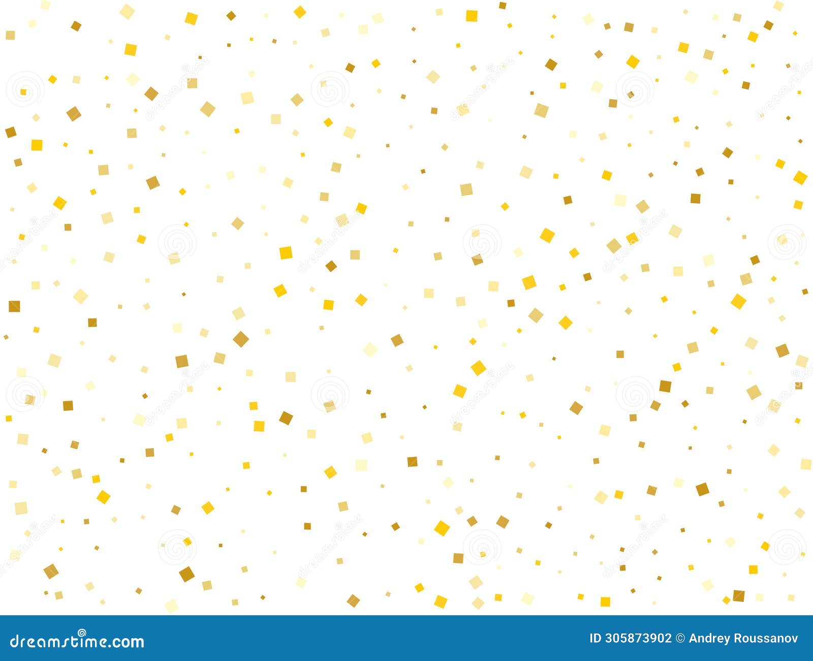 Luxury Gold Square Confetti. Vector Illustration Stock Illustration ...