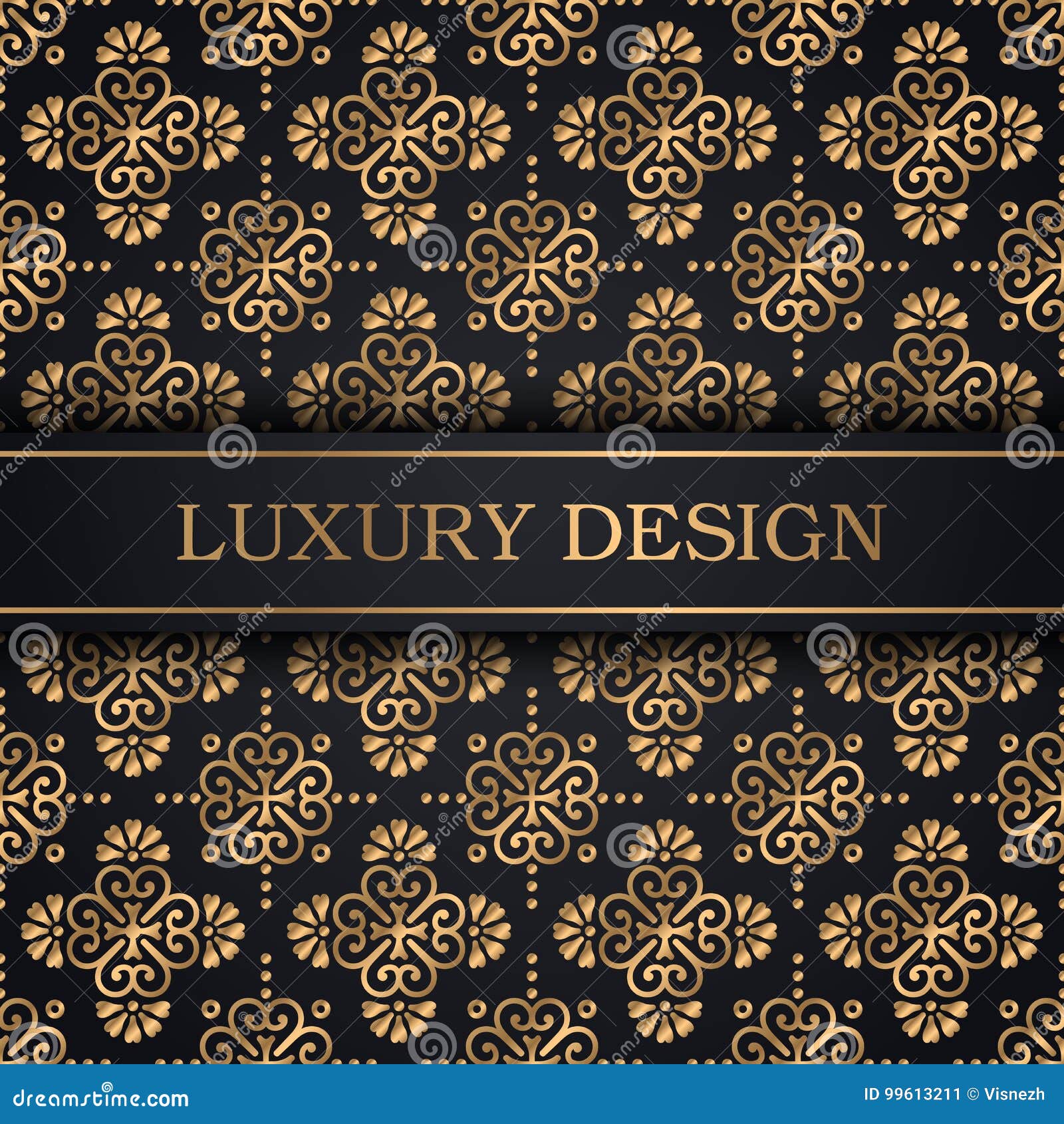 Luxury vector pattern stock vector. Illustration of banner - 99613211