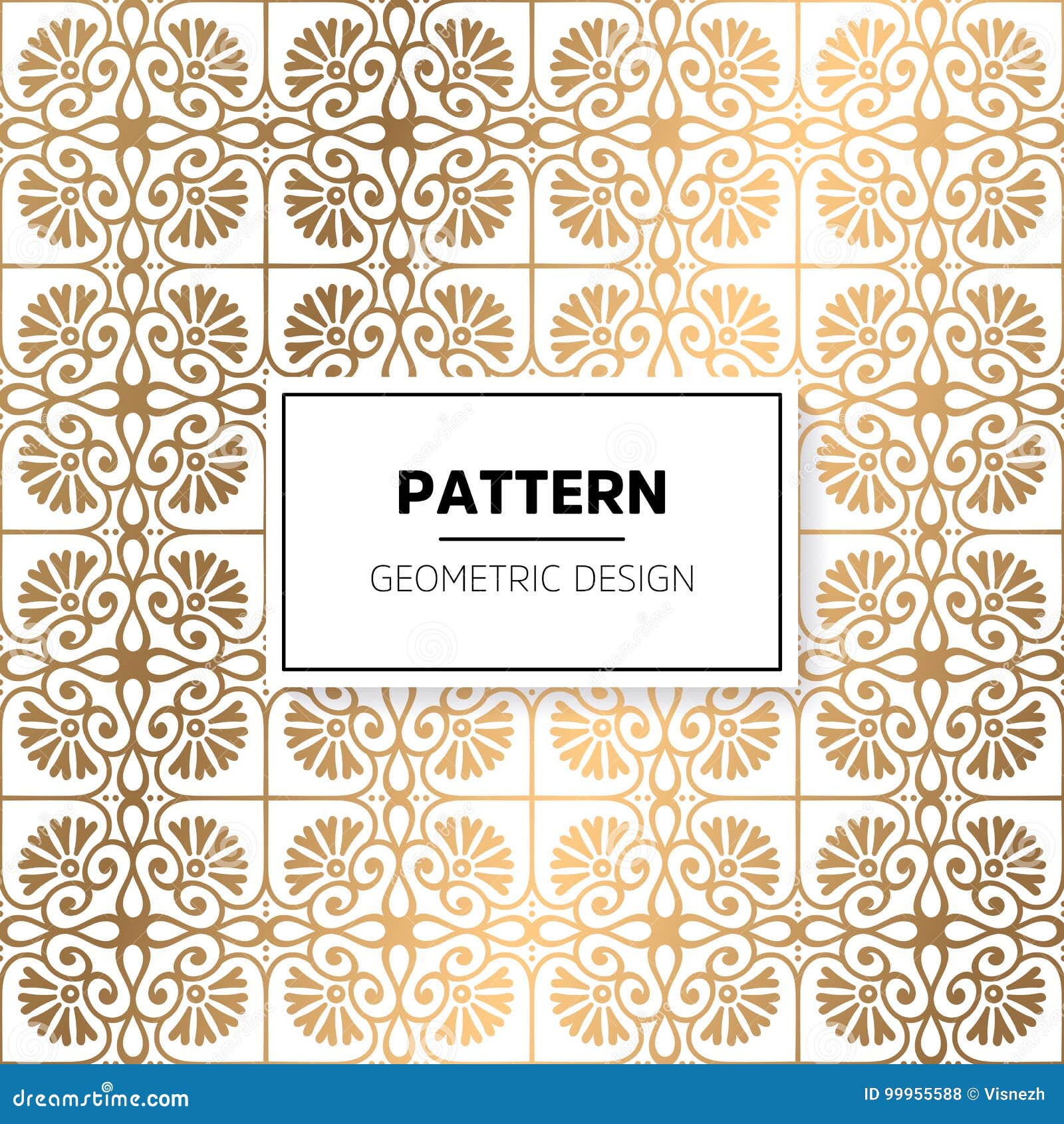 Luxury vector pattern stock vector. Illustration of frame - 99955588