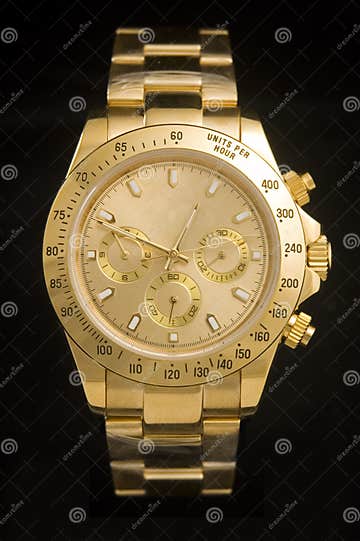 Luxury gold watch stock image. Image of moment, minute - 11610179
