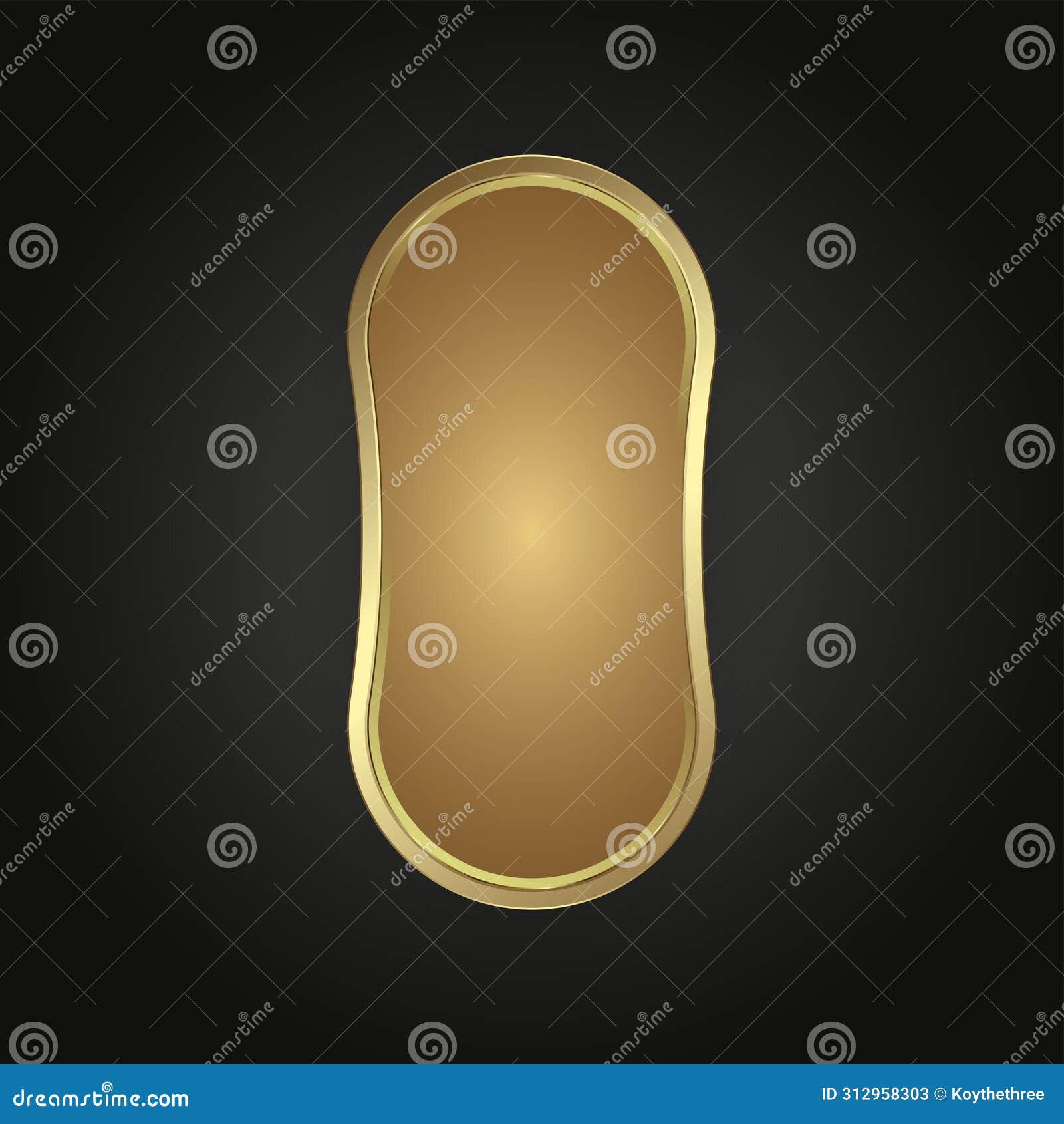 Luxury Gold Web Button. Prmium Infographic Icon on Dark Gradient ...