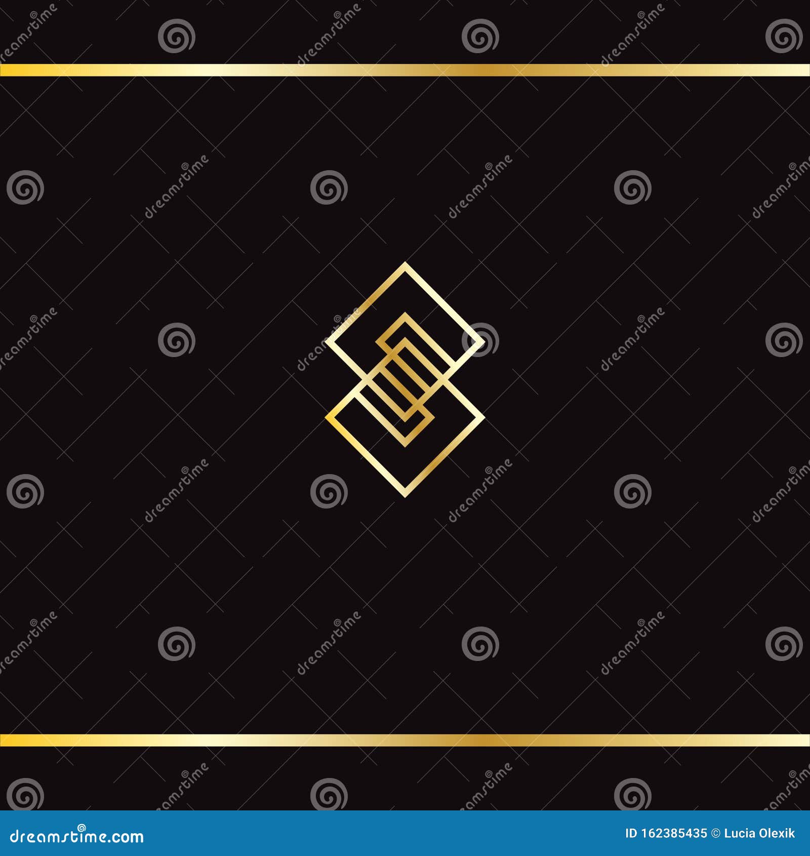 Luxury Golden Abstract Logo. Vector Logo Design Template. Stock Vector ...