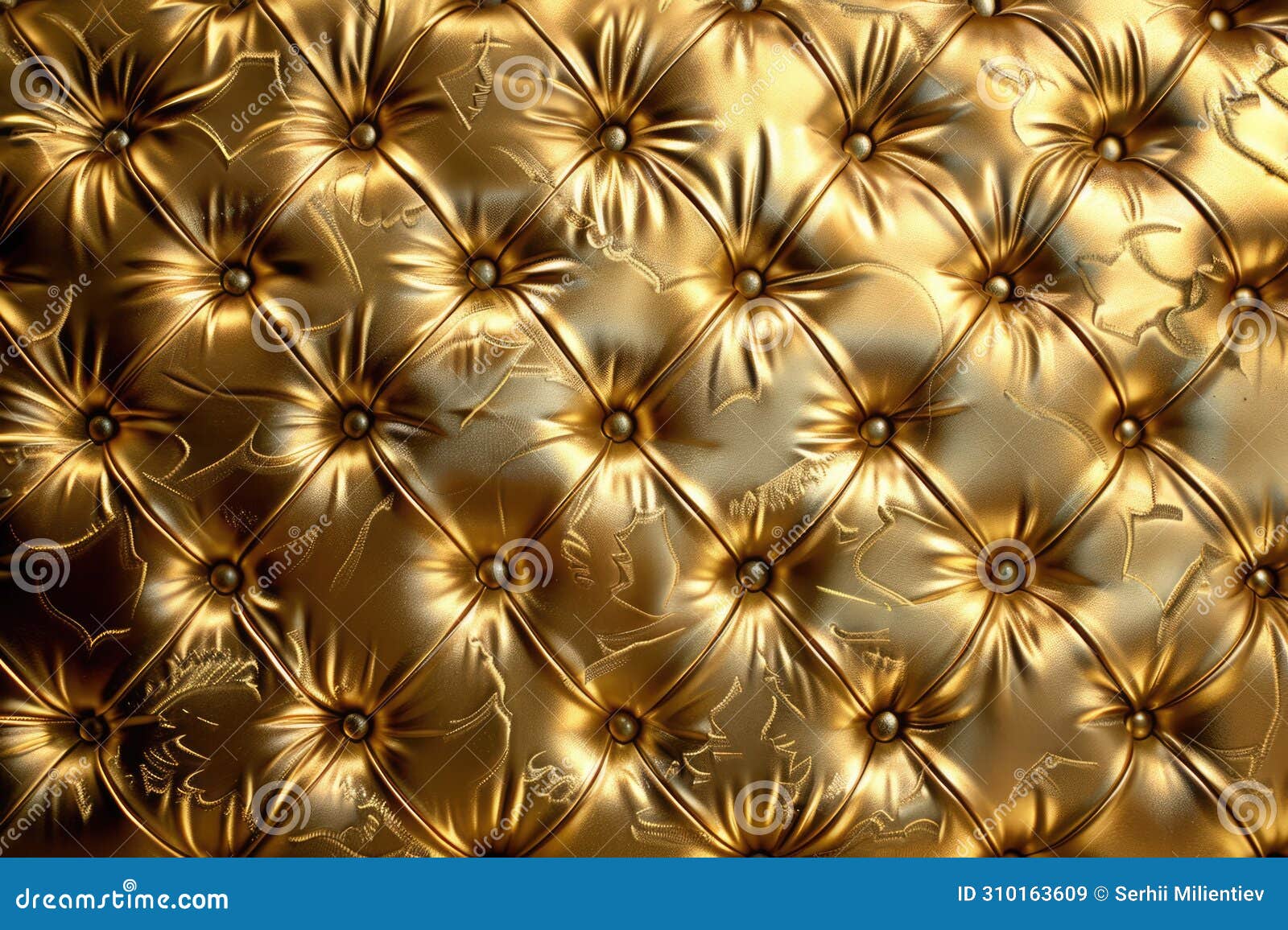 Luxury Golden Couch Plating Background. Gold Texture Closeup Stock ...