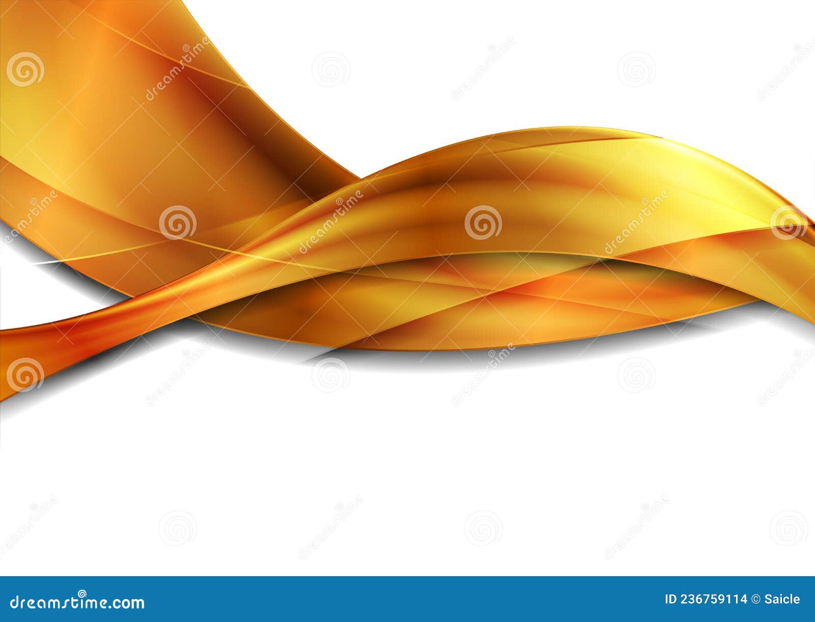 Luxury Golden Glossy Waves Abstract Elegant Background Stock Vector ...