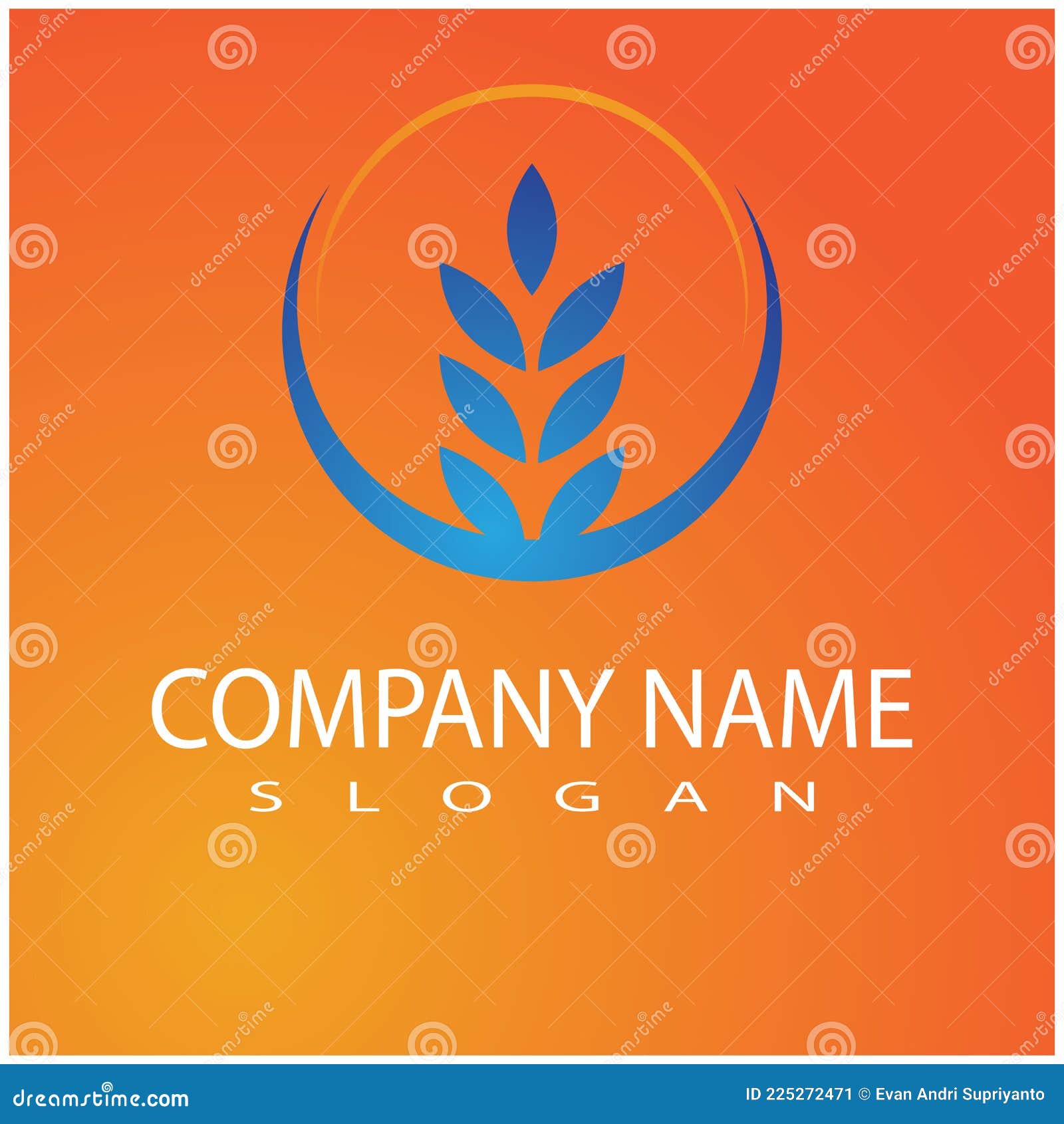 Luxury Golden Grain Weath / Rice Logo Design Vector Stock Vector ...