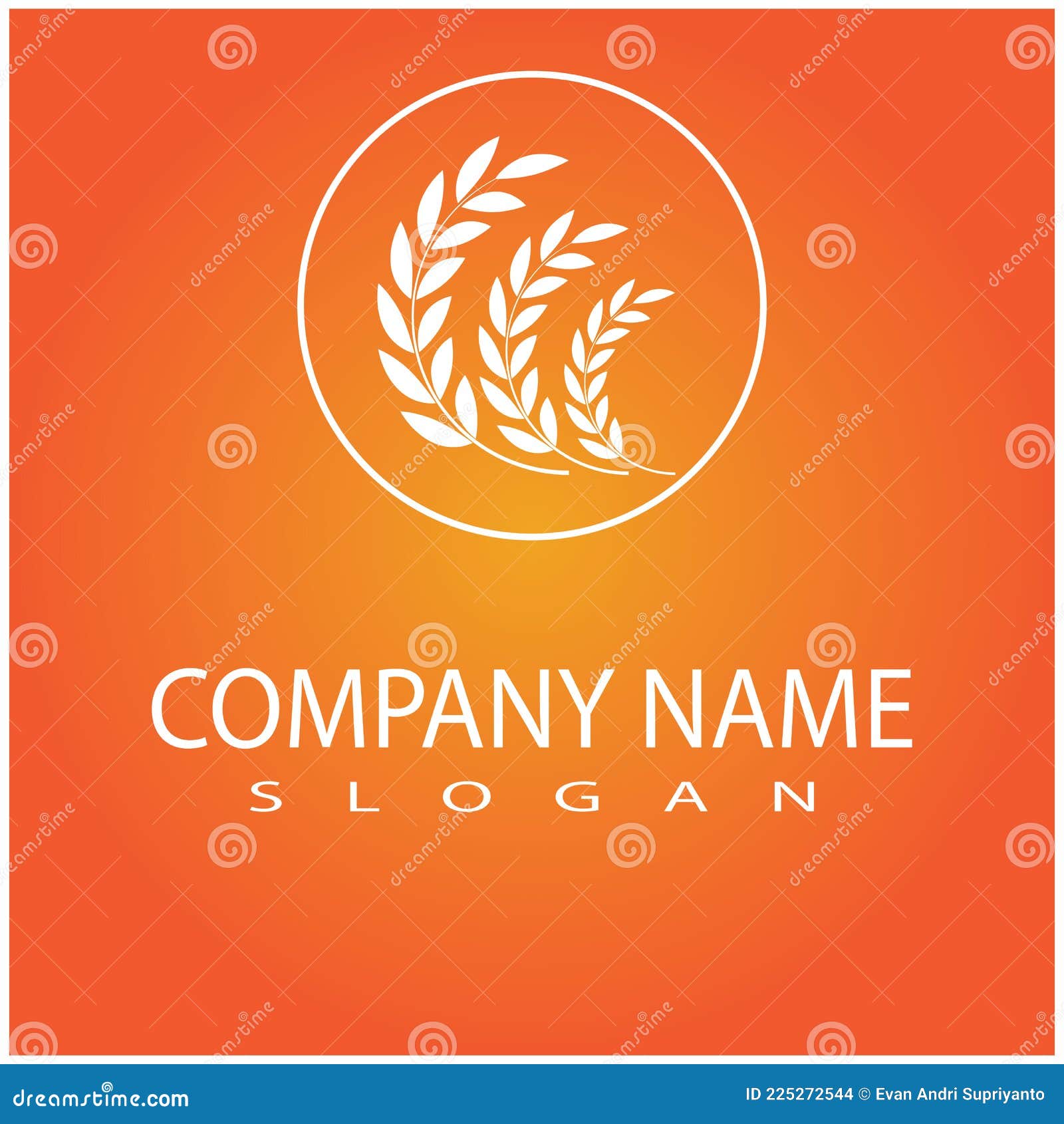 Luxury Golden Grain Weath / Rice Logo Design Vector Stock Vector ...
