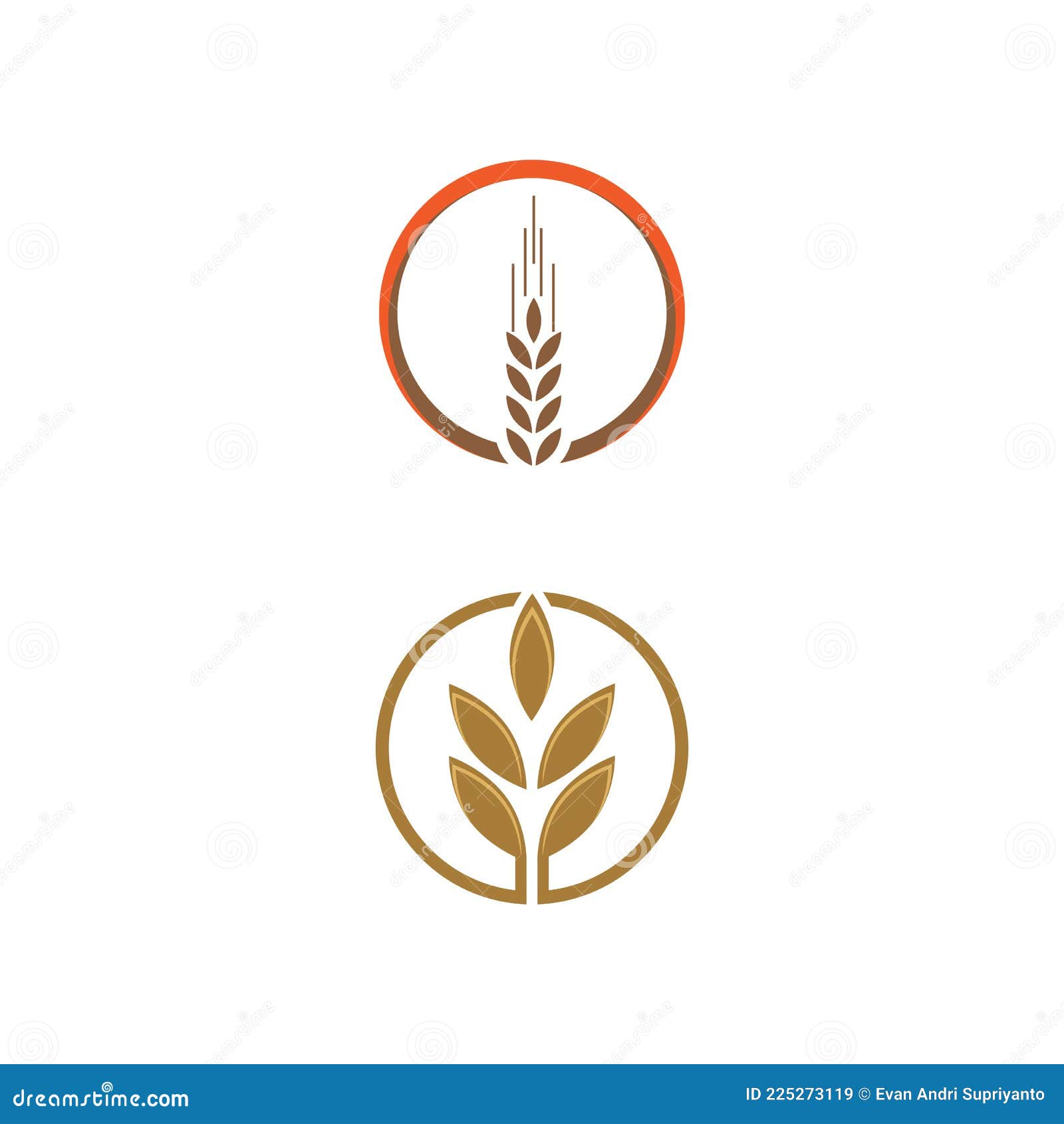 Luxury Golden Grain Weath / Rice Logo Design Vector Stock Vector ...