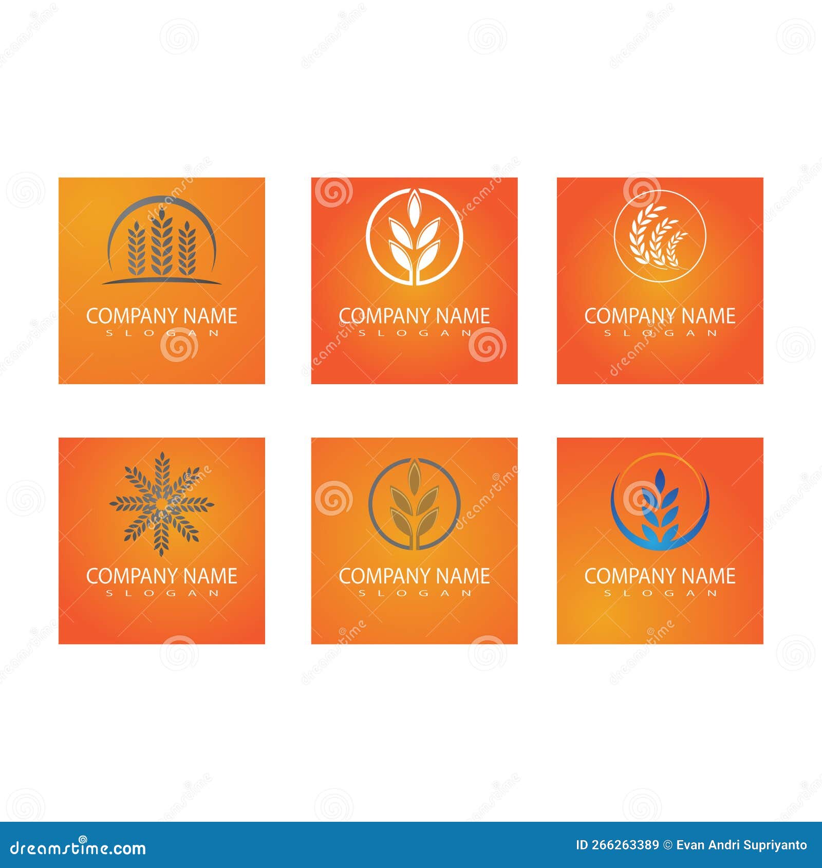 Luxury Golden Grain Weath / Rice Logo Design Vector Stock Vector ...